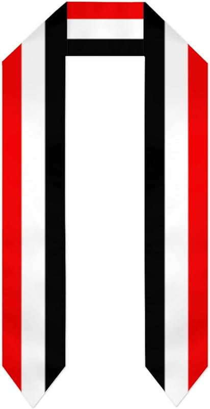 Vintage Flag Graduation Stole Scarf Shawl Sash for Abroad Student ...