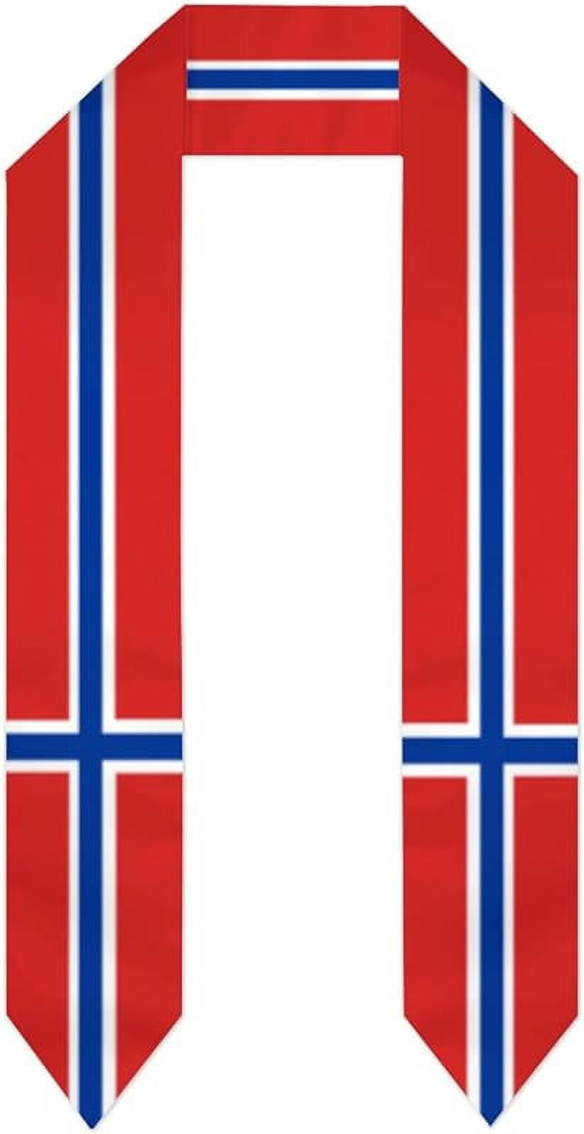 Vintage Flag Graduation Stole Scarf Shawl Sash for Abroad Student ...