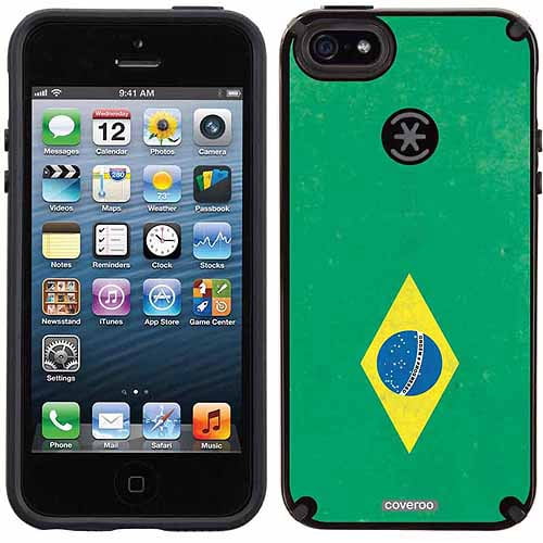 Vintage Flag of Brazil Design on Apple iPhone 5SE/5s/5 CandyShell Case ...