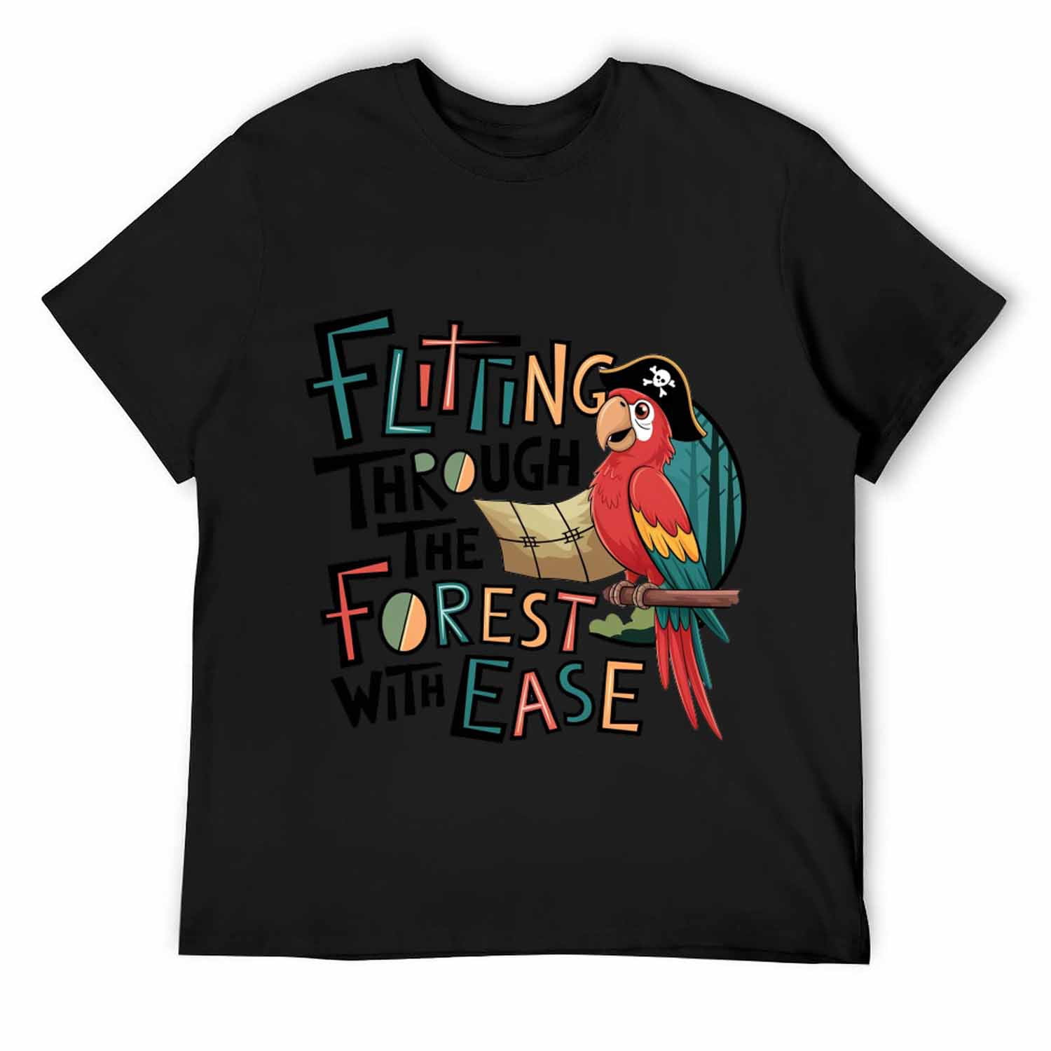 Vintage Flitting Through The Forest With Easetshirt design Deer Tshirt ...