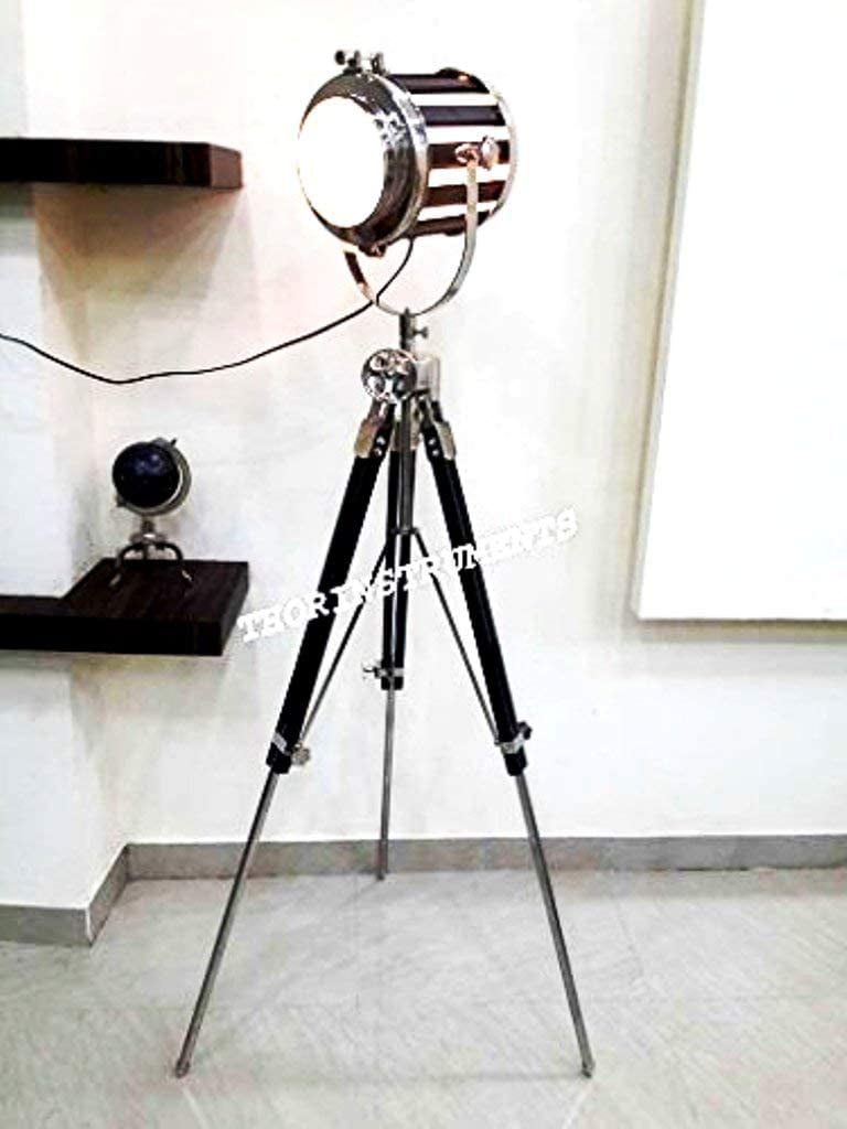 Vintage Floor Lamp Spotlight Designer Nautical Studio Tripod Floor Decor - Walmart.com