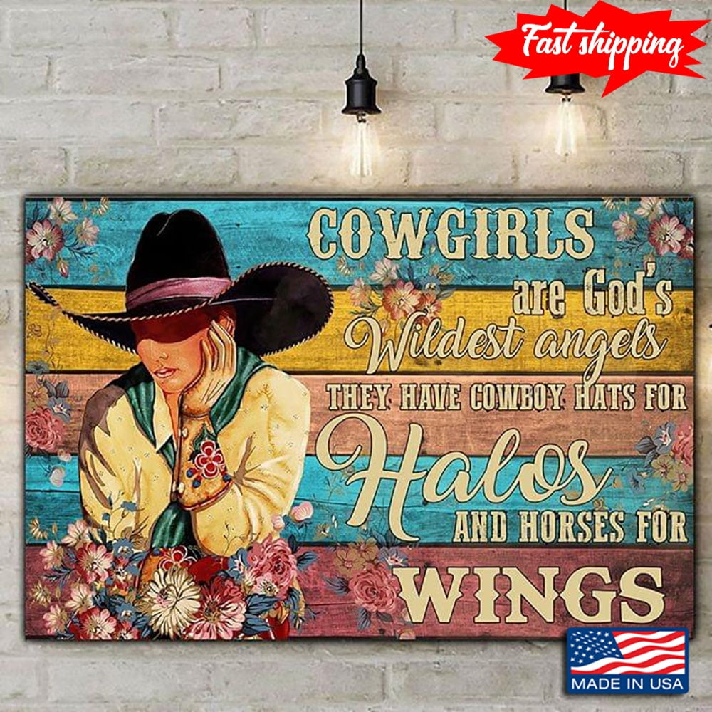 Vintage Floral Cowgirl Cowgirls Are God's Wildest Angels They Have ...