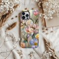 Vintage Floral Mosaic Print Pressed Flower Phone Case with iPhone 16 to ...