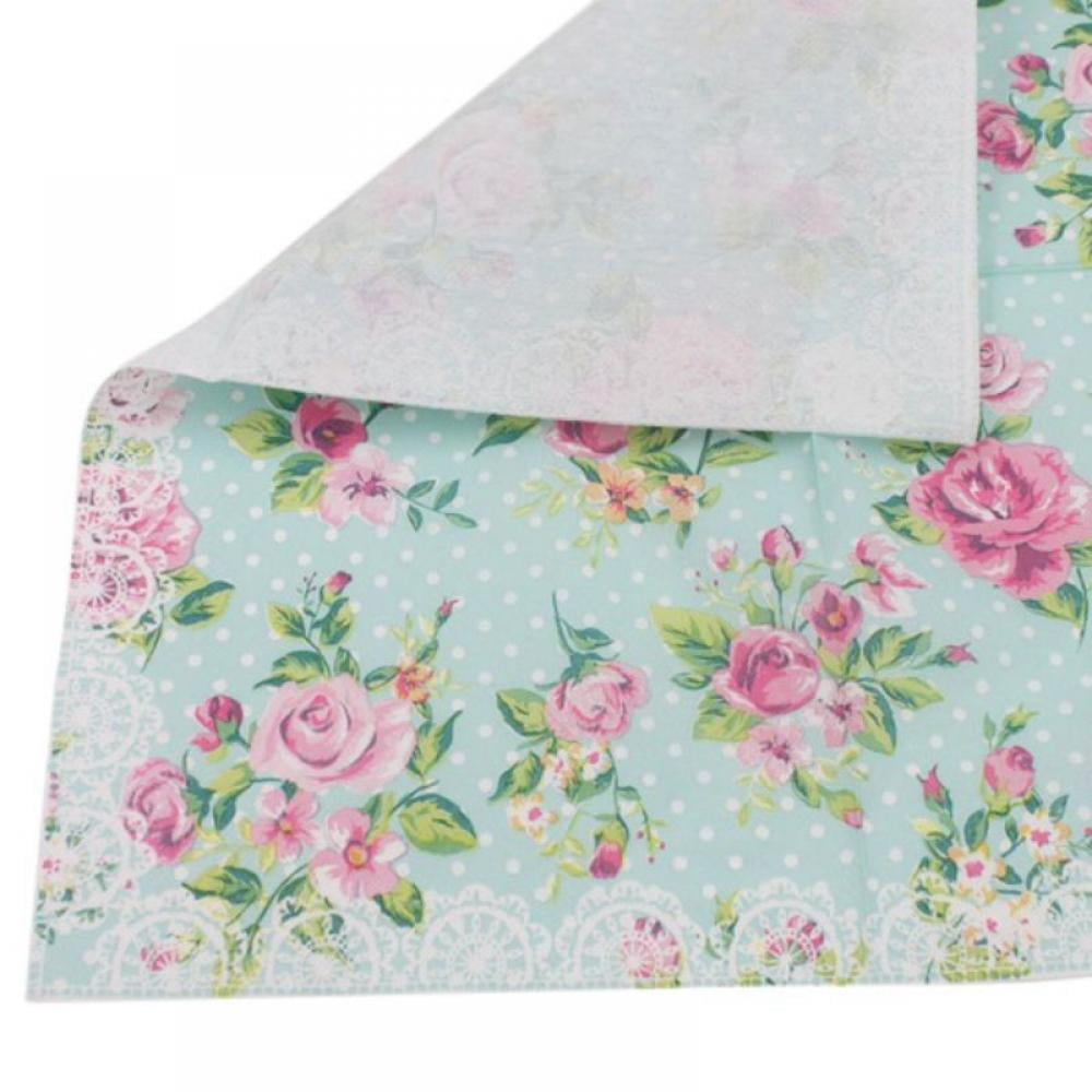 Vintage Floral Paper Napkins 20 Count Paper Napkins Designed Romantic ...