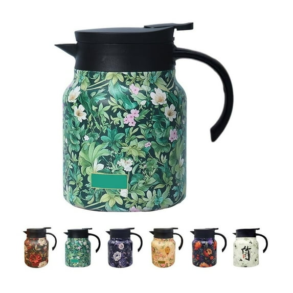 Vintage Floral Pattern Tea Thermos, 2025 New Thermos Tea Pot Tea-Built ...