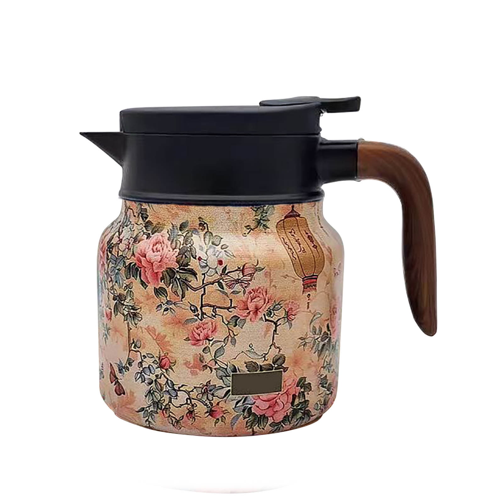 Vintage Floral Pattern Tea Thermos,800ml Vintage Floral Pattern Tea ...
