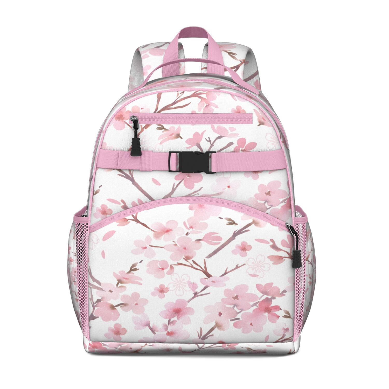 Vintage Floral Print Waterproof School Backpack with Ergonomic Design ...