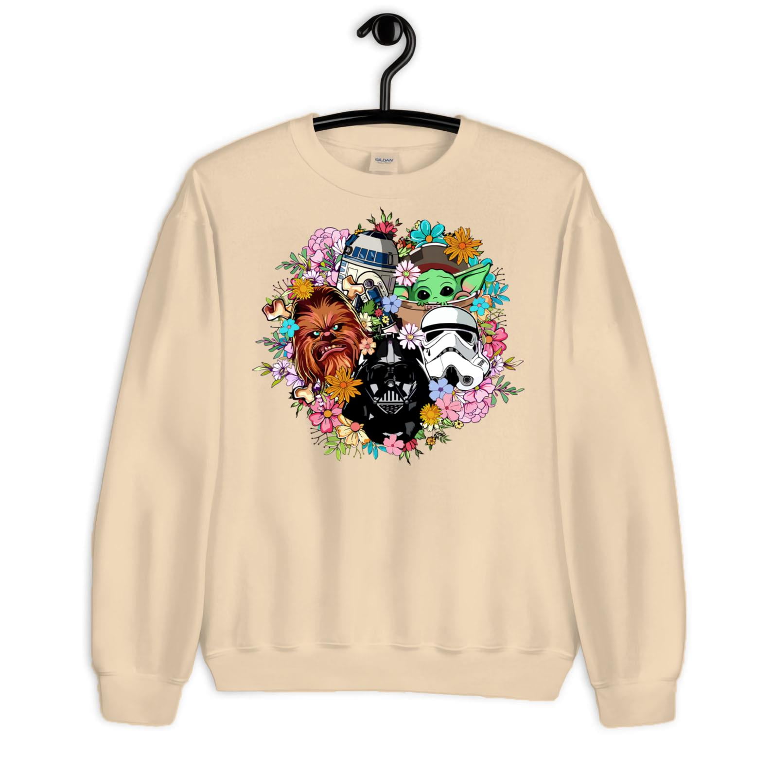 Vintage Floral Sci-Fi Characters Shirt, Galactic Warrior, Dark Knight ...