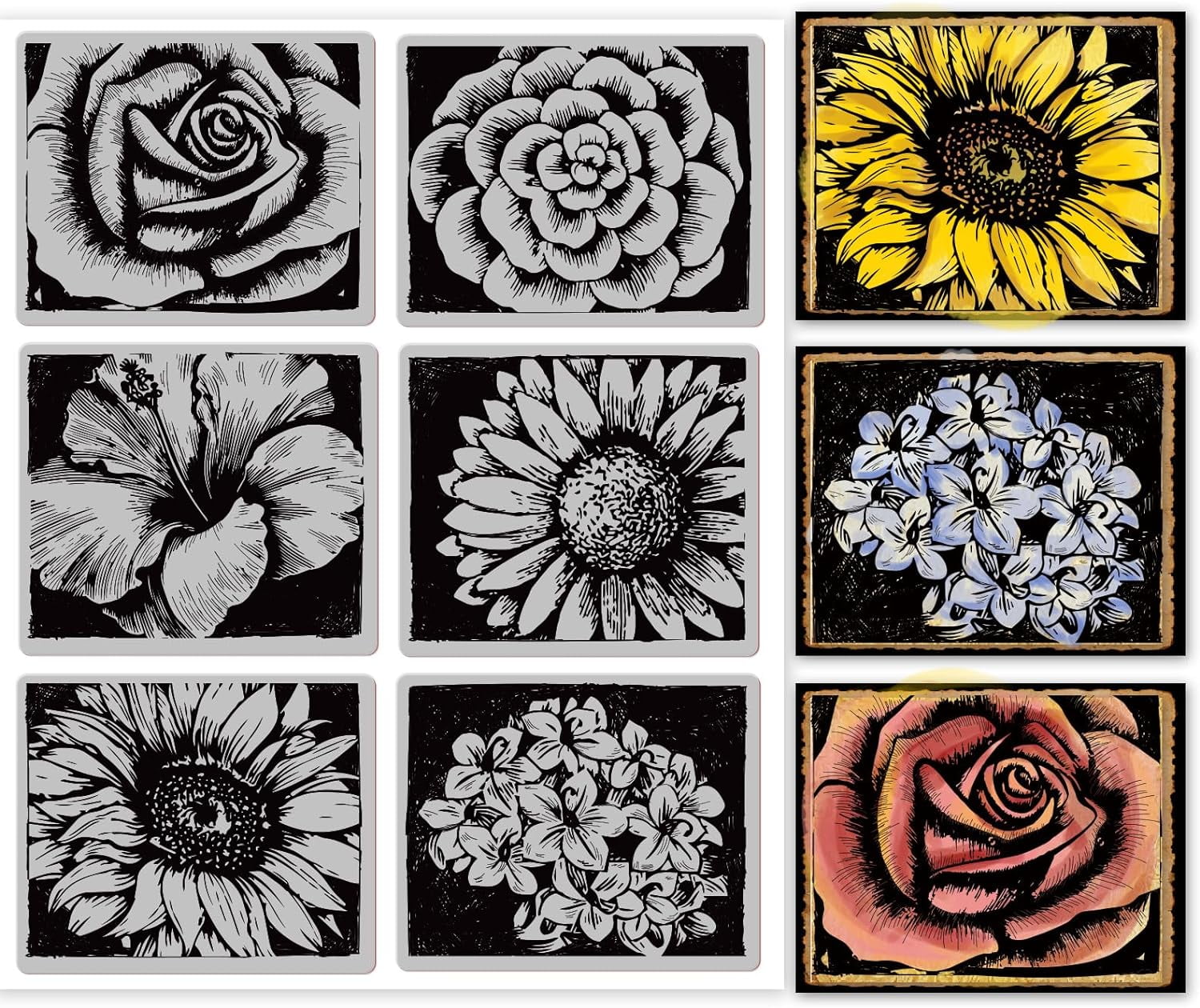 Vintage Flower Cling Rubber Stamp Vintage Flower Cling Mount Stamp ...