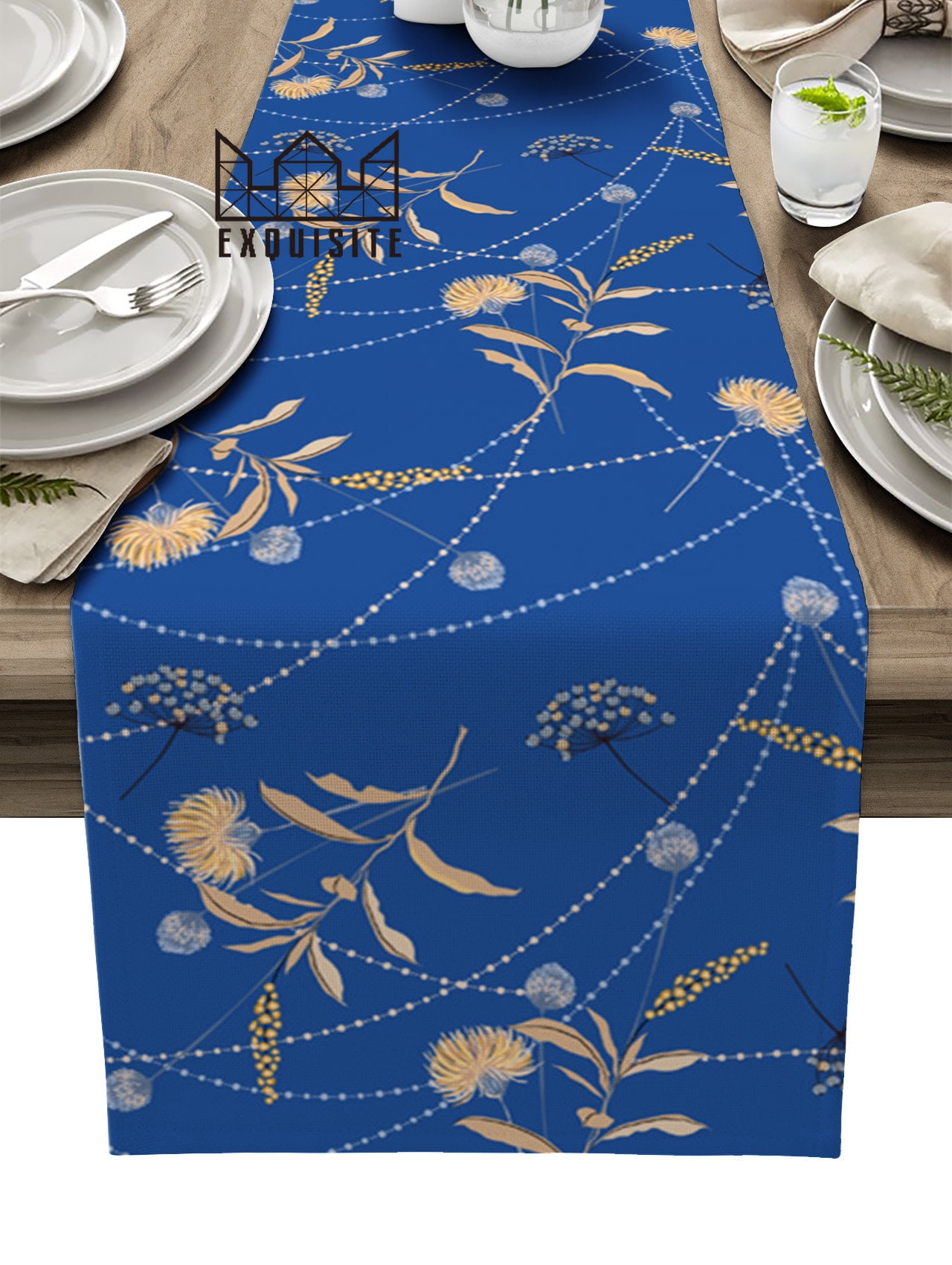 Vintage Flower Dandelion Autumn Blue Coffee Table r Dining Table r ...