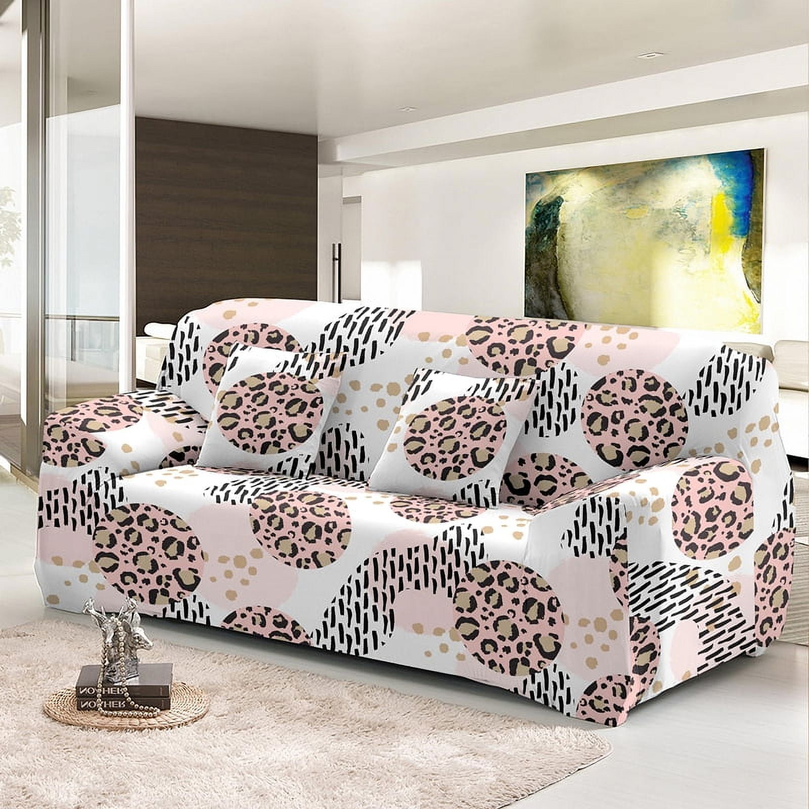 Vintage Flower Gold Chain Design Sofa Covers For Living Room Couch ...