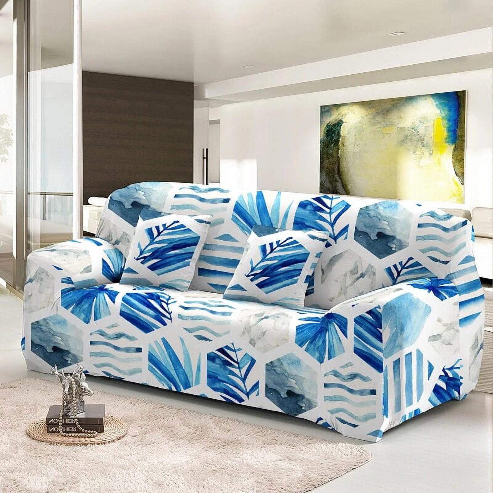 Vintage Flower Gold Chain Design Sofa Covers For Living Room Couch ...