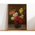 Vintage Flower Painting Print - Flowers In A Glass Cut Vase Met Museum ...