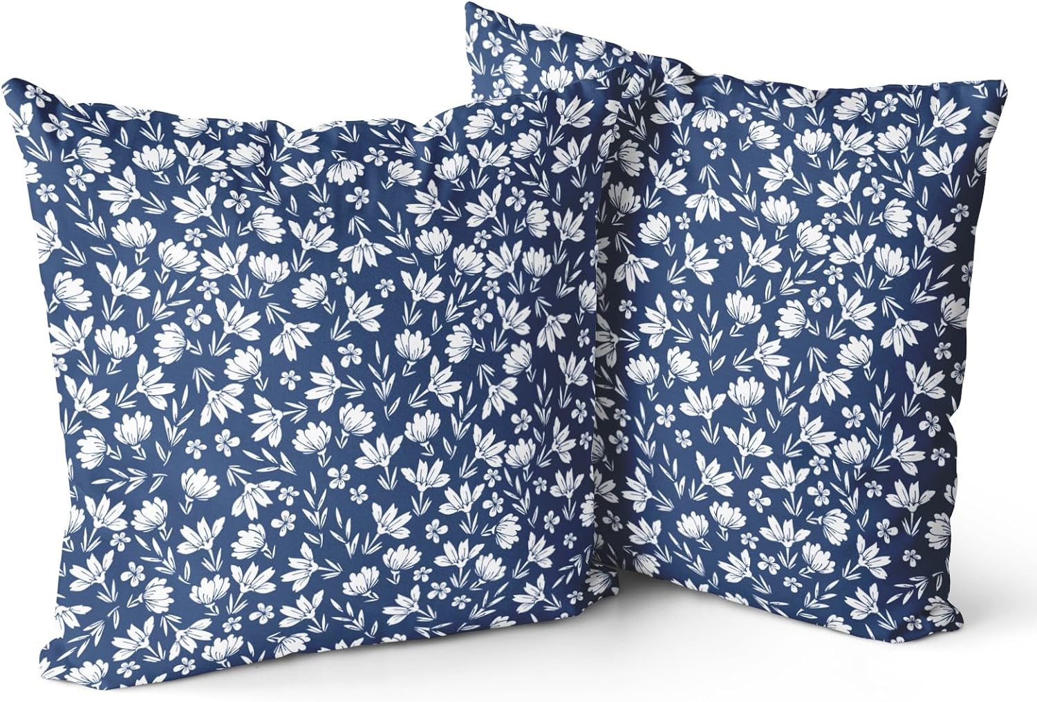 Vintage Flower Pillow Covers 20x20 Set of 2 Rustic Cute Small Floral ...