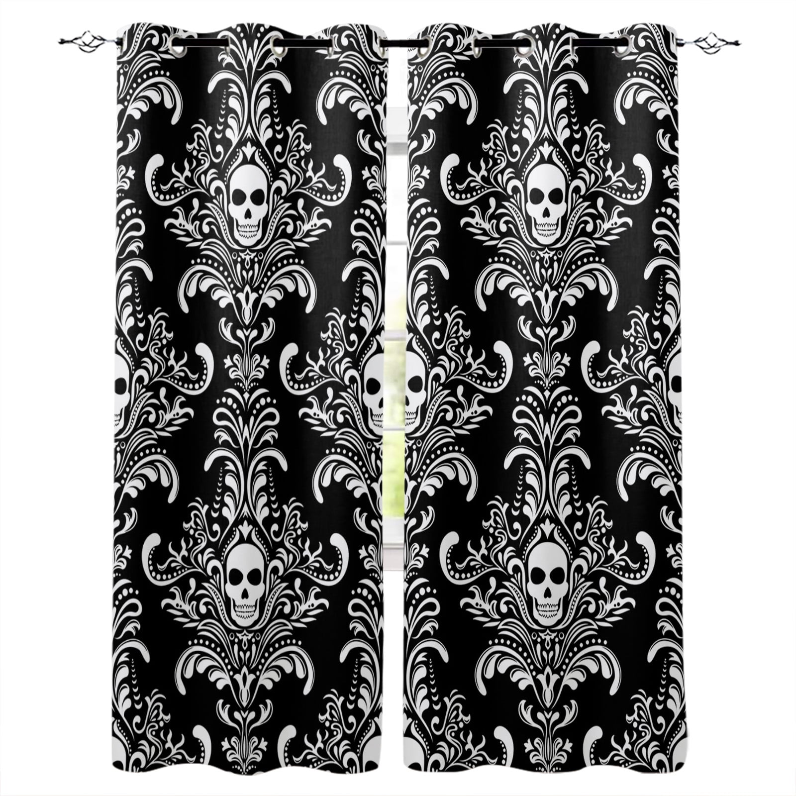 Vintage Flower Red Room Curtains Large Window Curtain Rod Bathroom ...