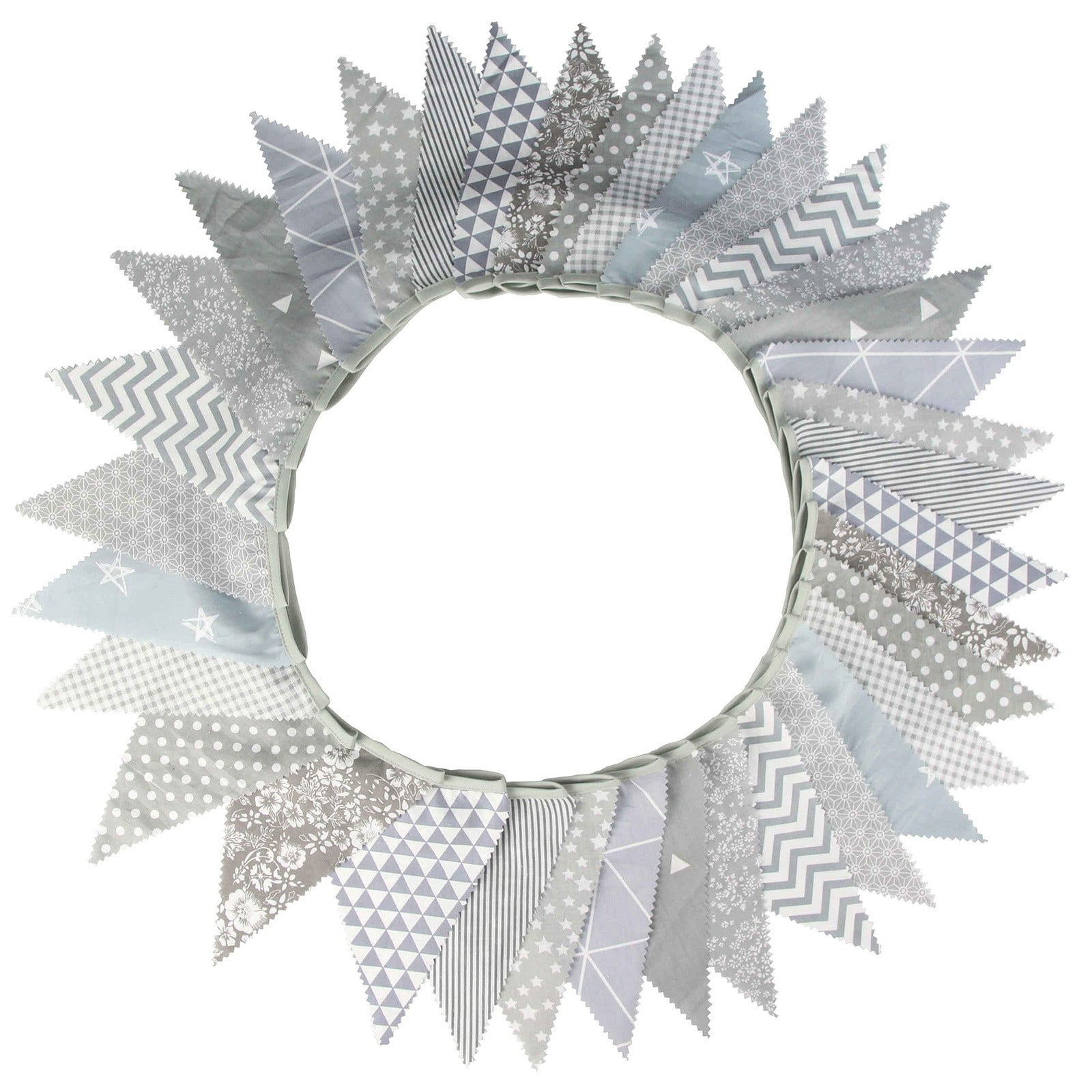 Vintage Flowered Fabric Pennant Banner Pennant, 36 Cotton Pennant ...