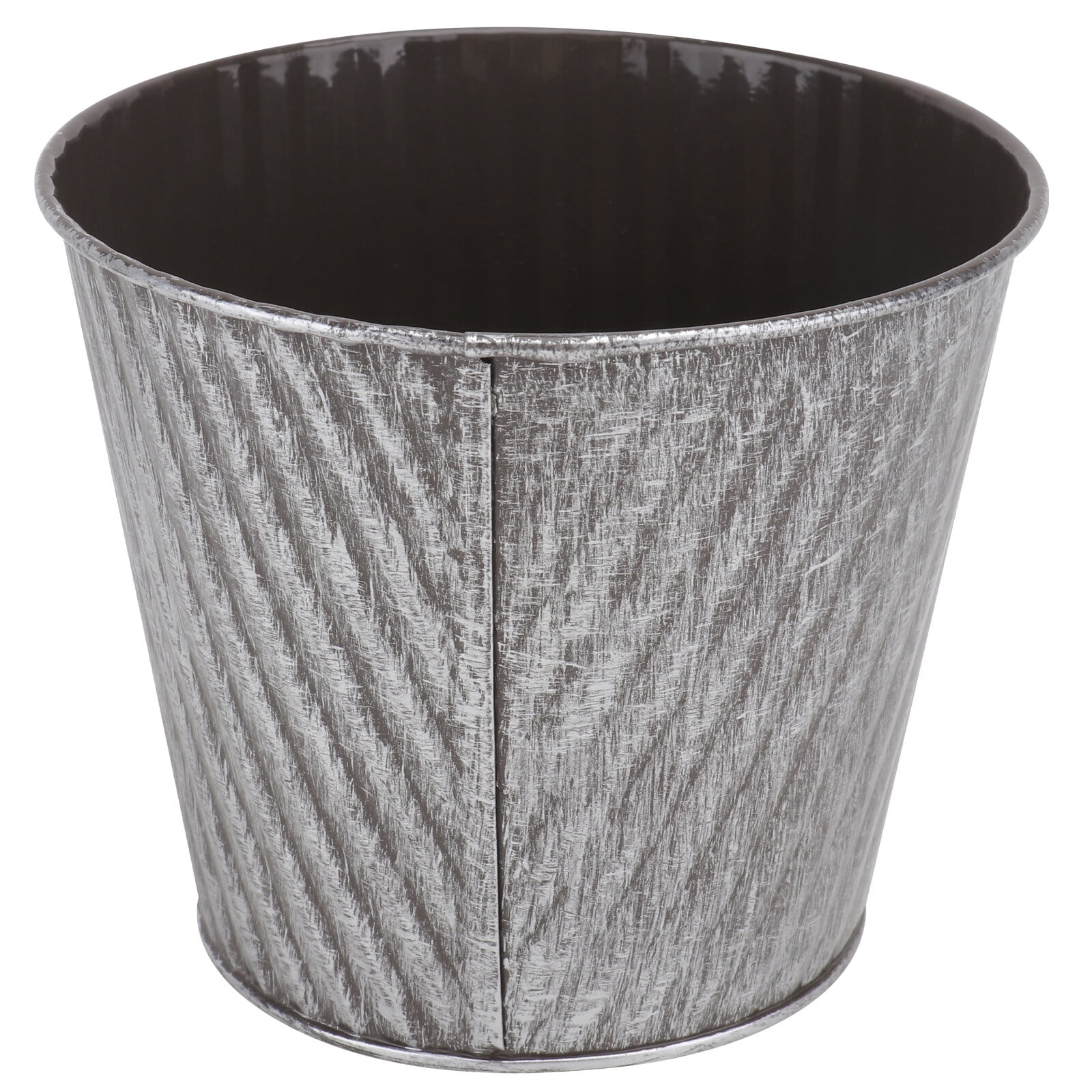 Vintage Flowerpot Garbage Bin Trash Can Flower Bucket Silk Flower ...