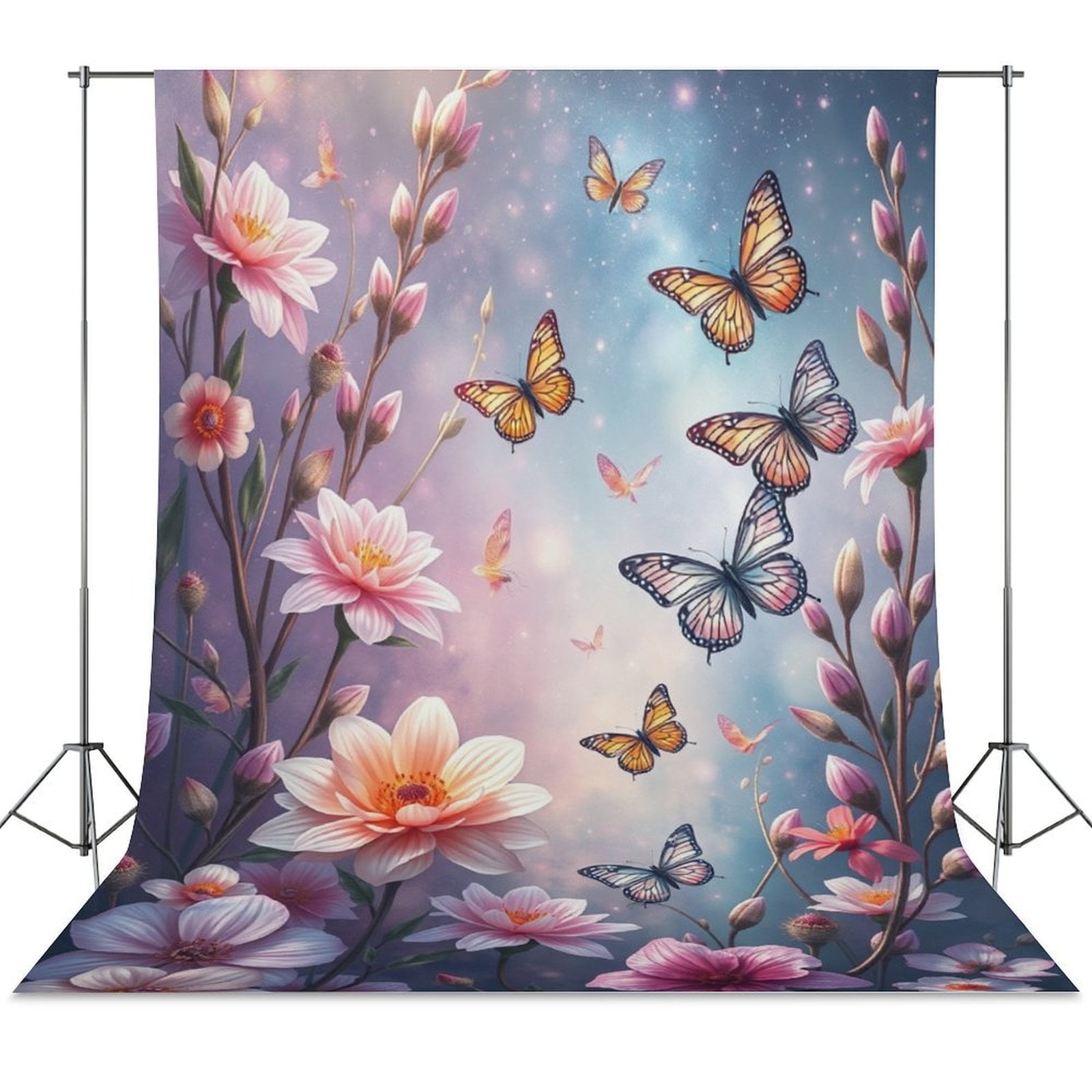 Vintage Flowers Party Backdrop Birthday Decoration Backgrounds for ...