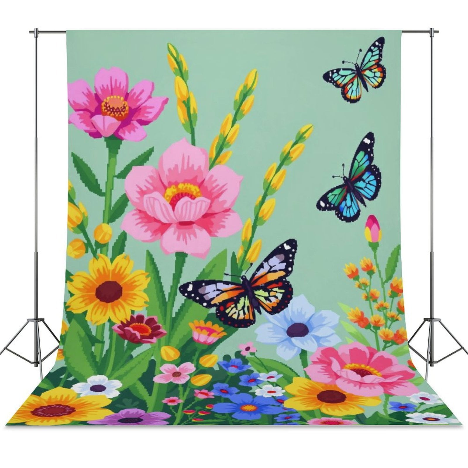 Vintage Flowers Party Backdrop Birthday Decoration Backgrounds for ...