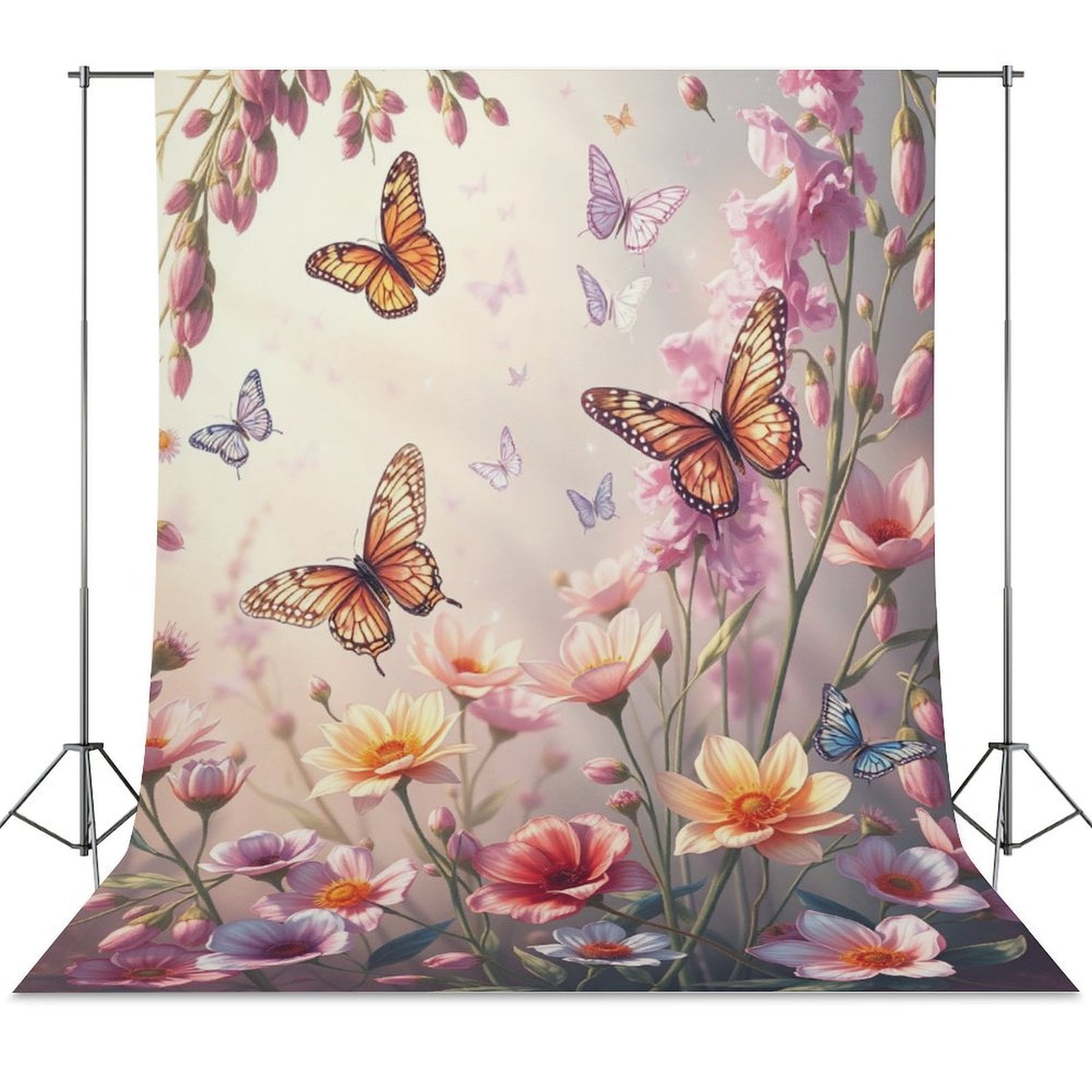 Vintage Flowers Party Backdrop Birthday Decoration Backgrounds for ...