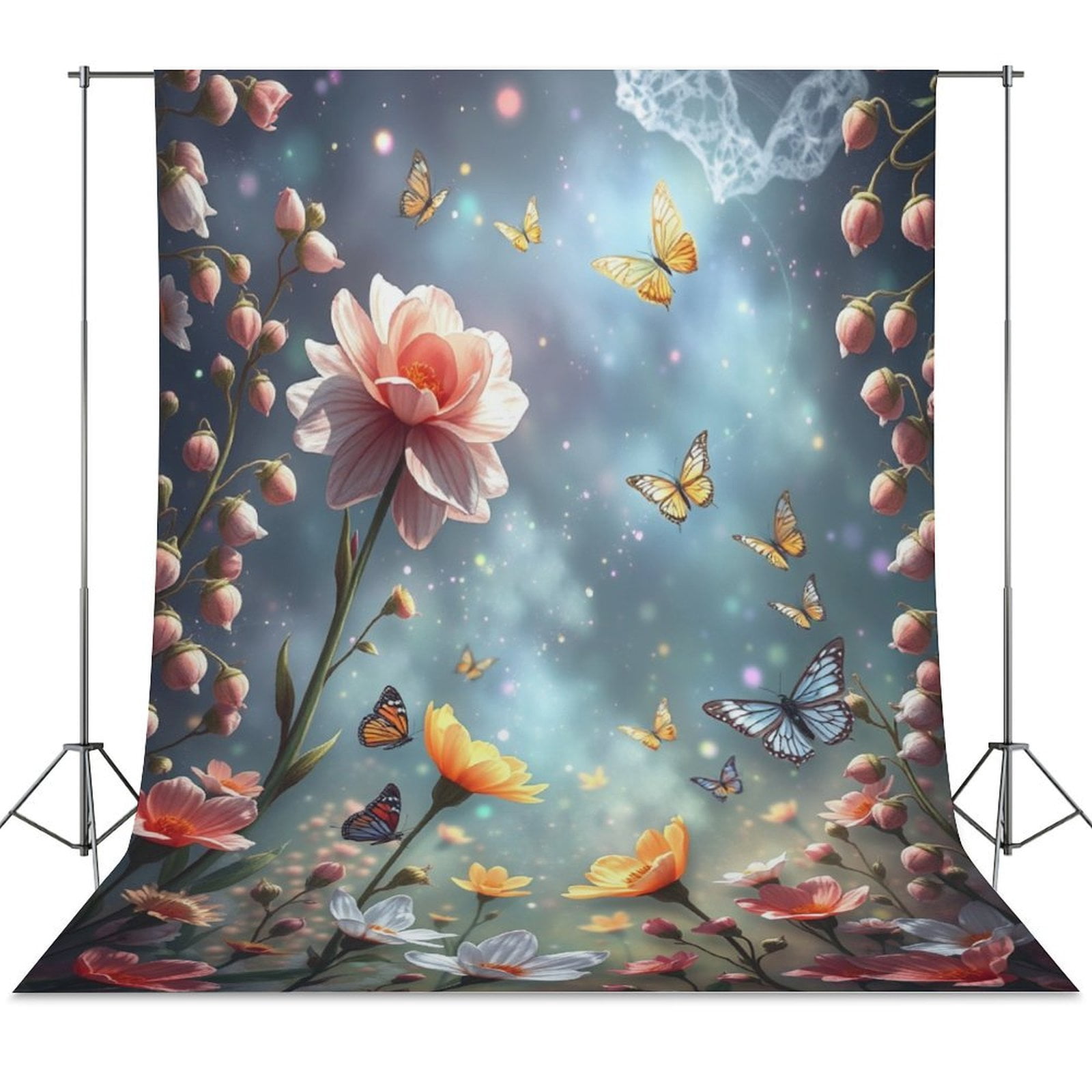 Vintage Flowers Party Backdrop Birthday Decoration Backgrounds for ...