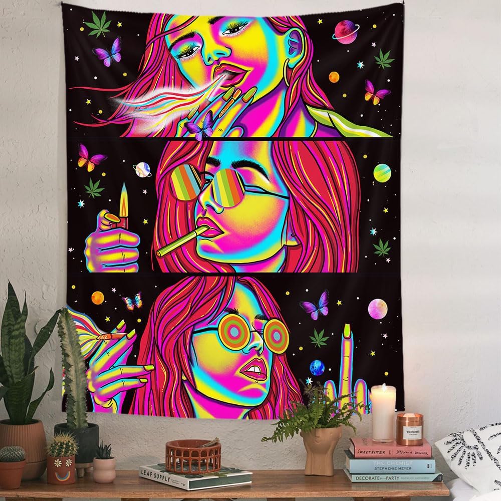 Vintage Flowers Tapestry Long Vertical Wall Hanging Reference ...