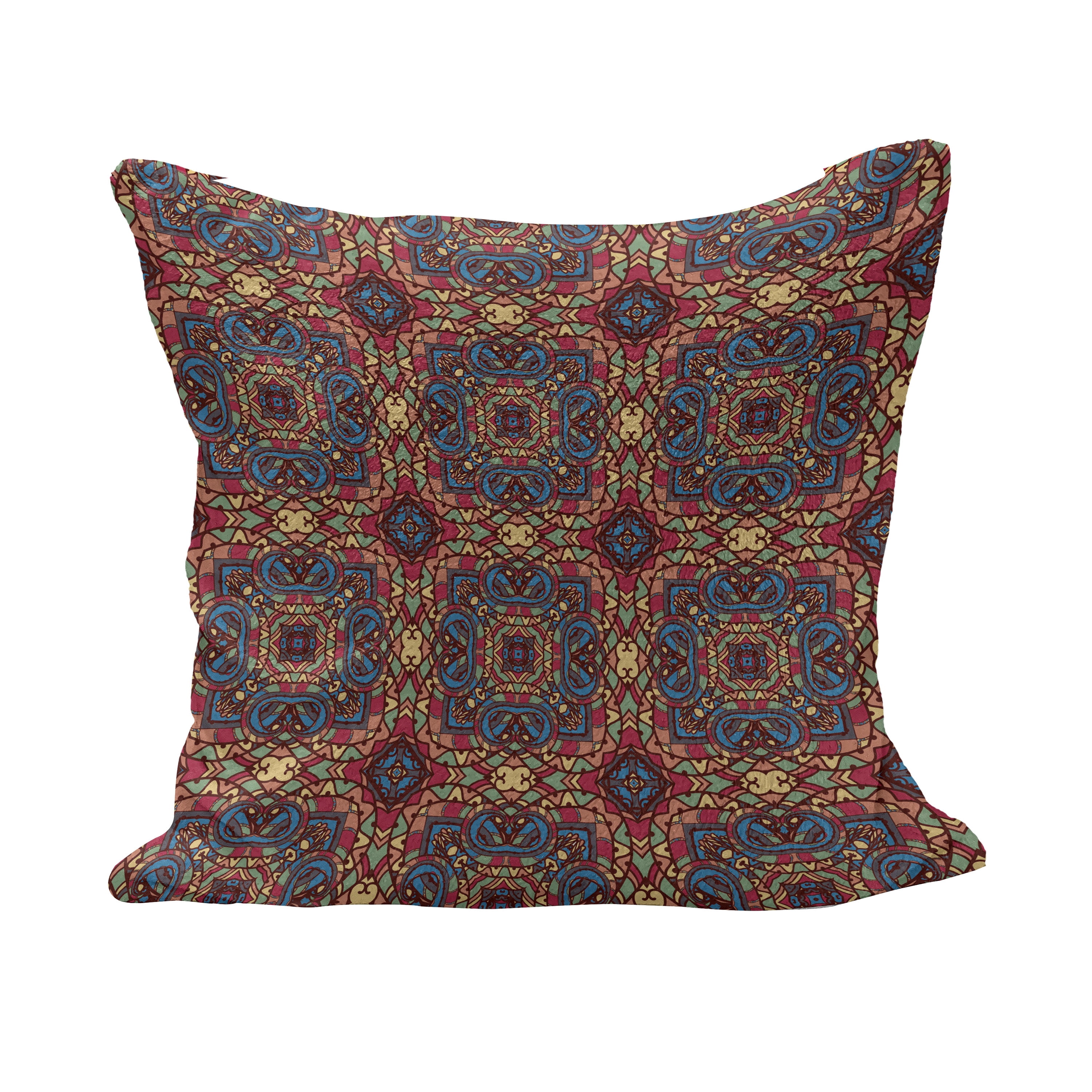 Vintage Fluffy Throw Pillow Cushion Cover, Middle East Ottoman Oriental ...