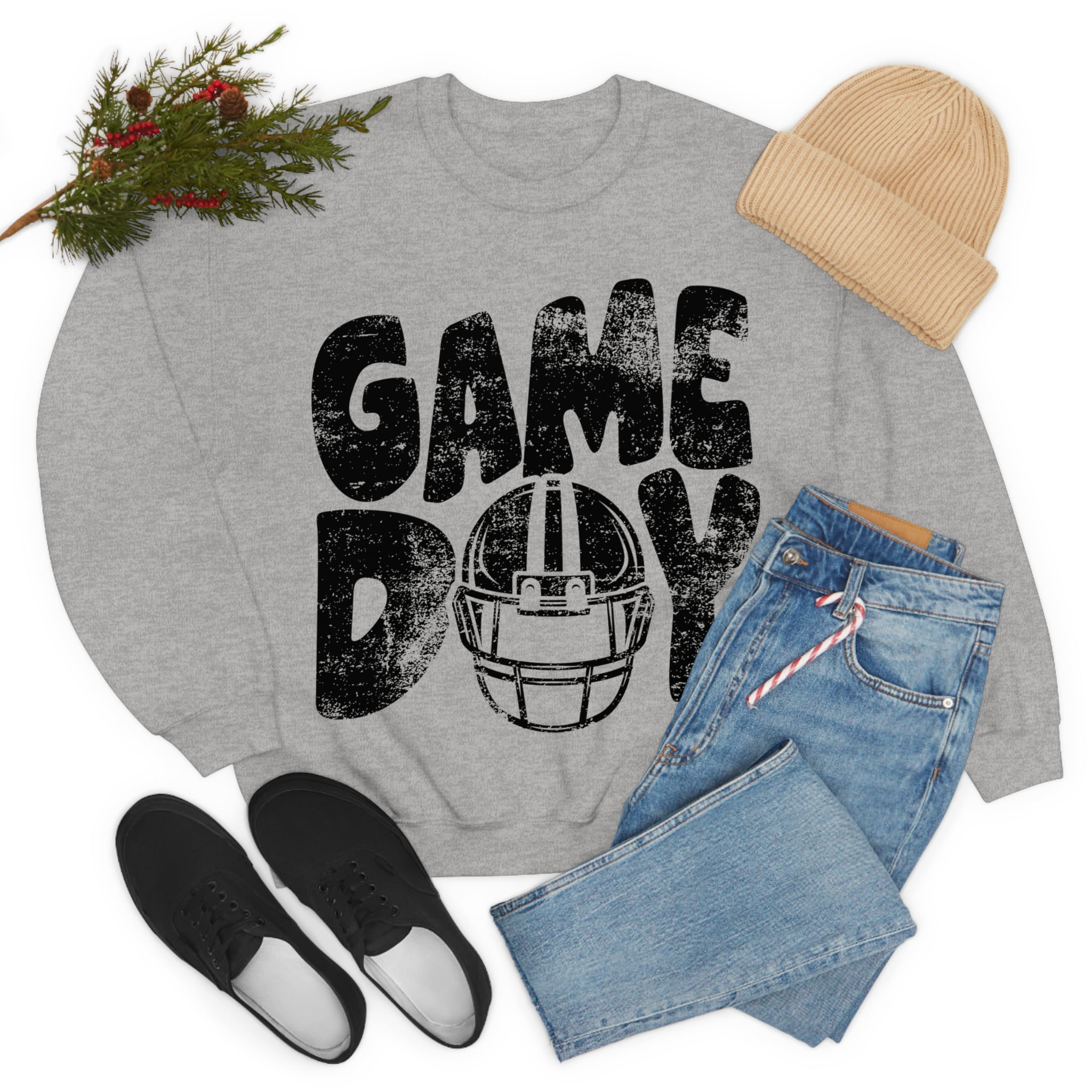 Vintage Football Game Day Sweatshirt Tailgate Football Fan Female Shirt ...