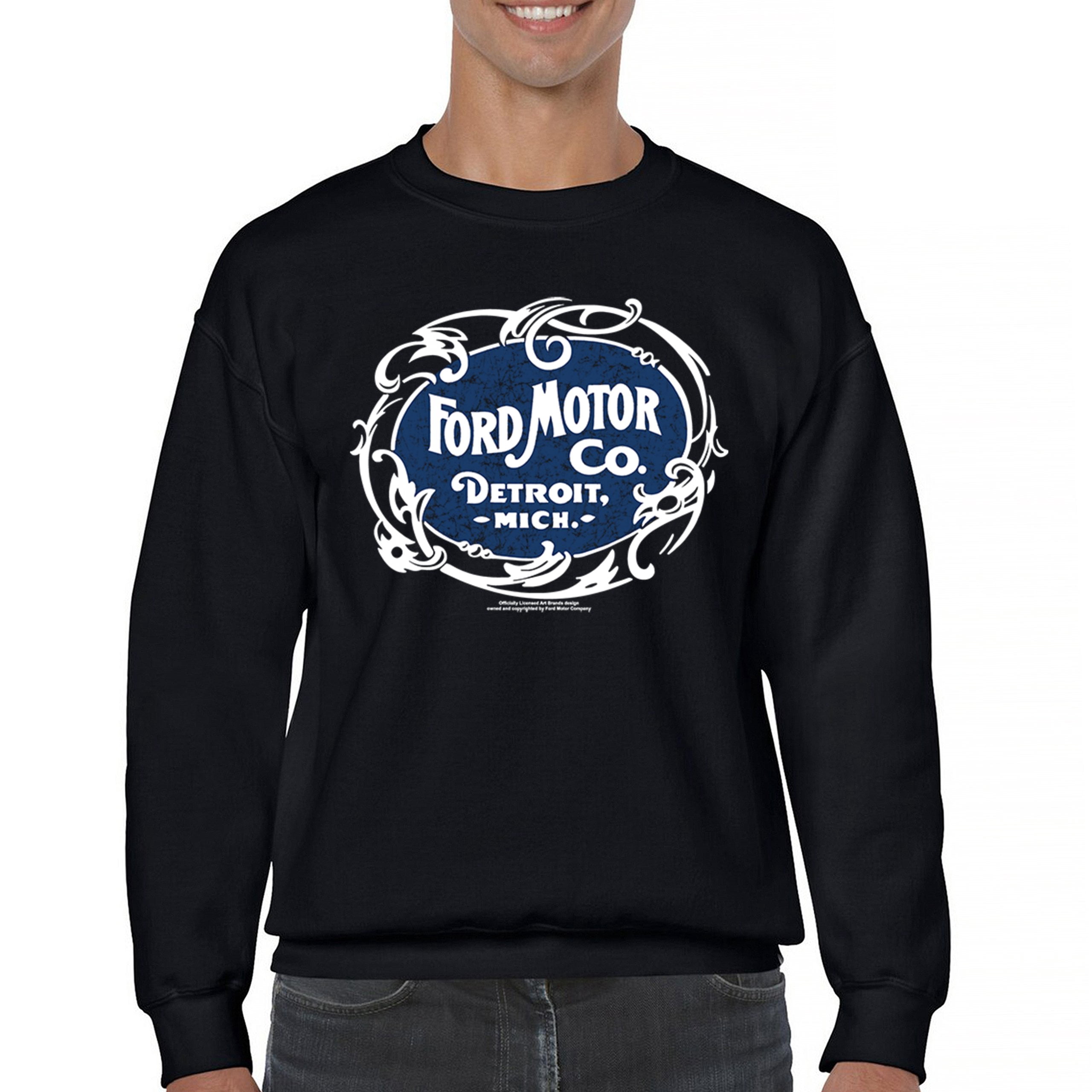Vintage Ford Motor Co Sweatshirt Classic Ford Logo Detroit Michigan ...