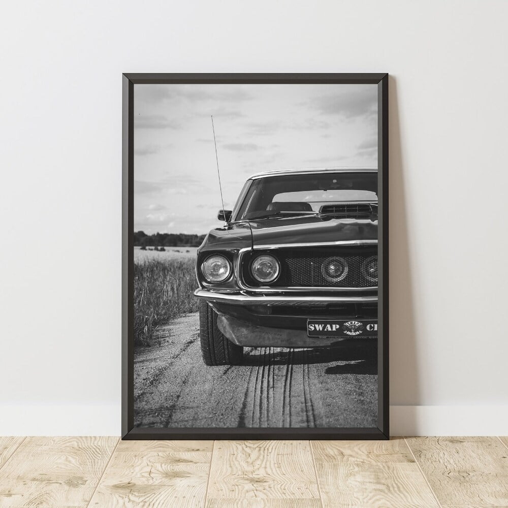 Vintage Ford Mustang Poster, Vintage Ford Mustang Print, Ford Mustang ...