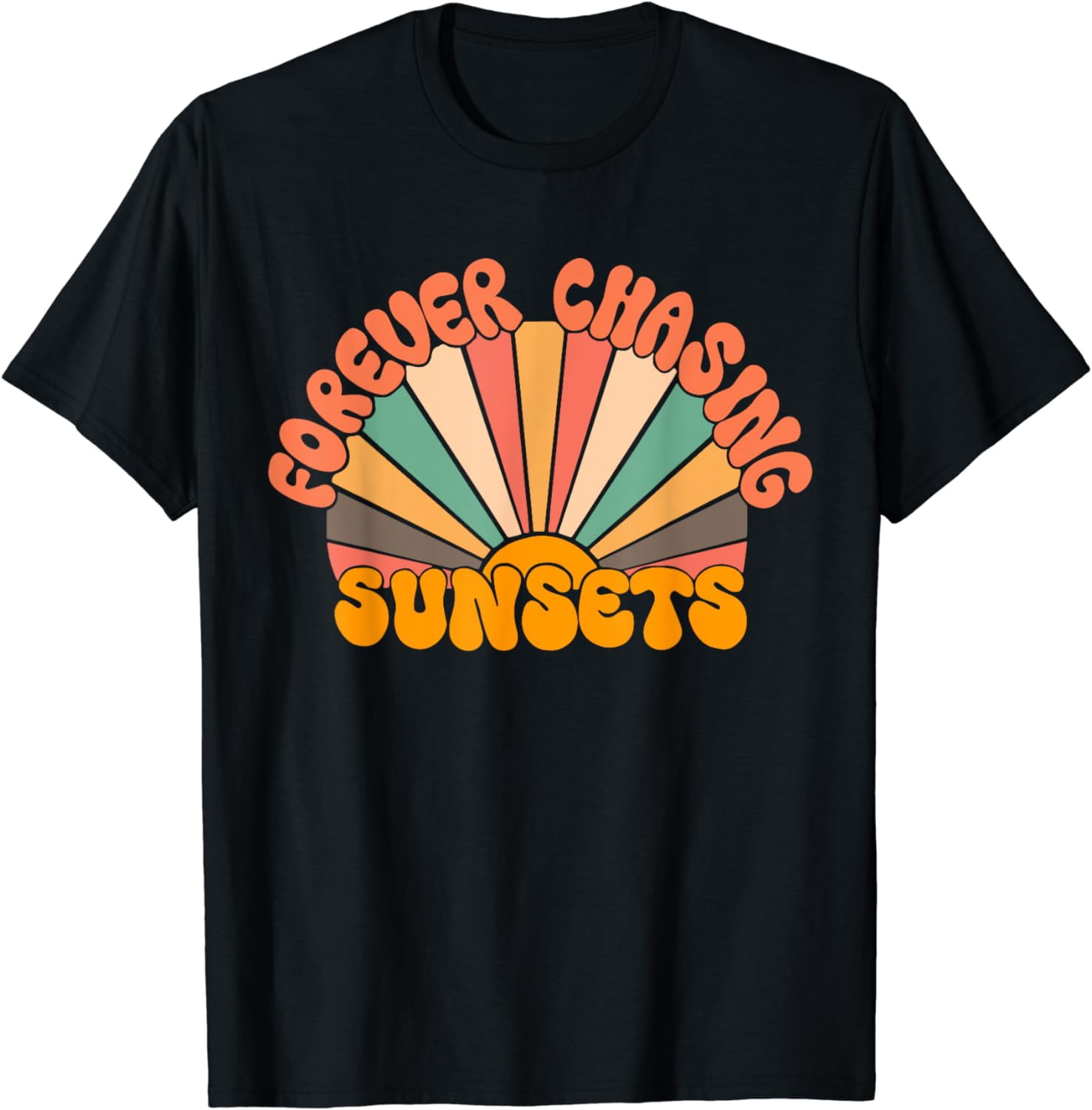 Vintage Forever Chasing Sunsets Aesthetic Trendy T-Shirt - Walmart.com