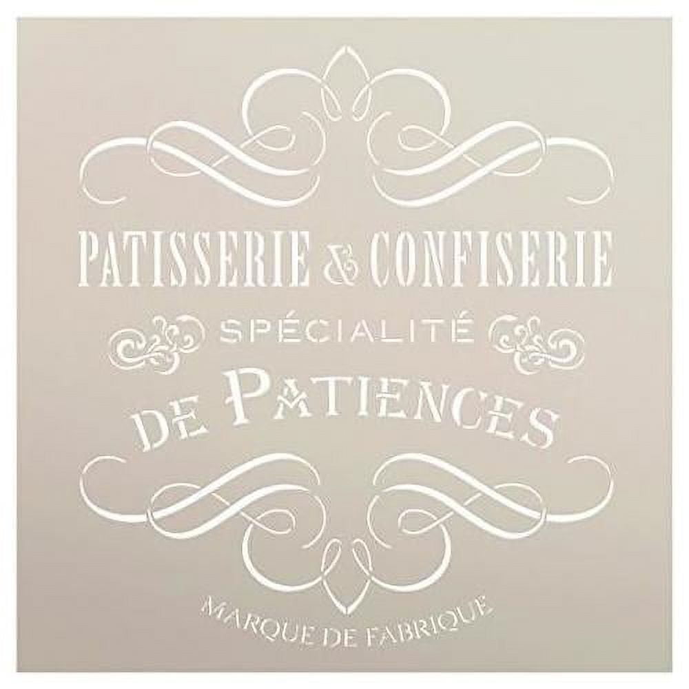 Vintage French Bakery Stencil By Studior12 - Patisserie Word Art ...
