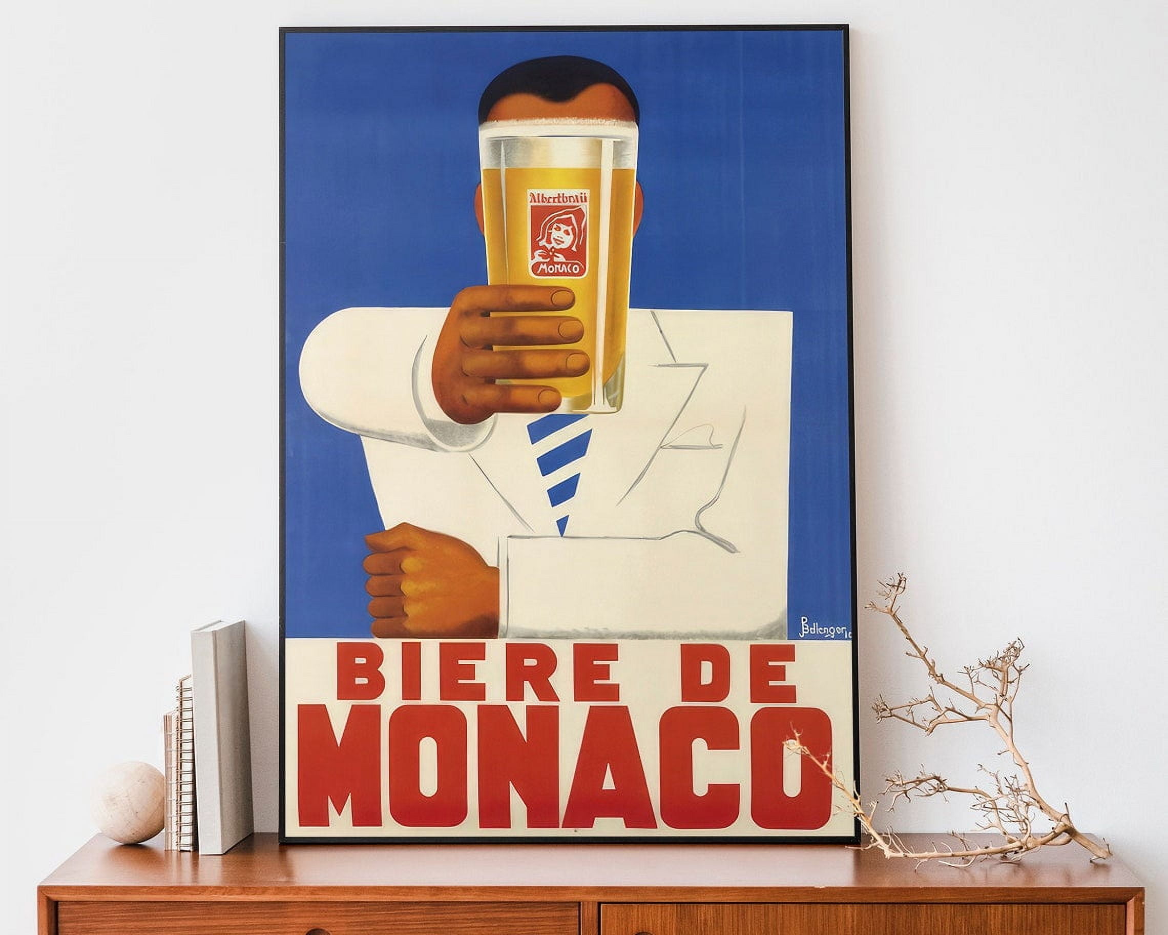 Vintage French Biere Retro Advertising Wall Art, Unframed Paper Poster ...