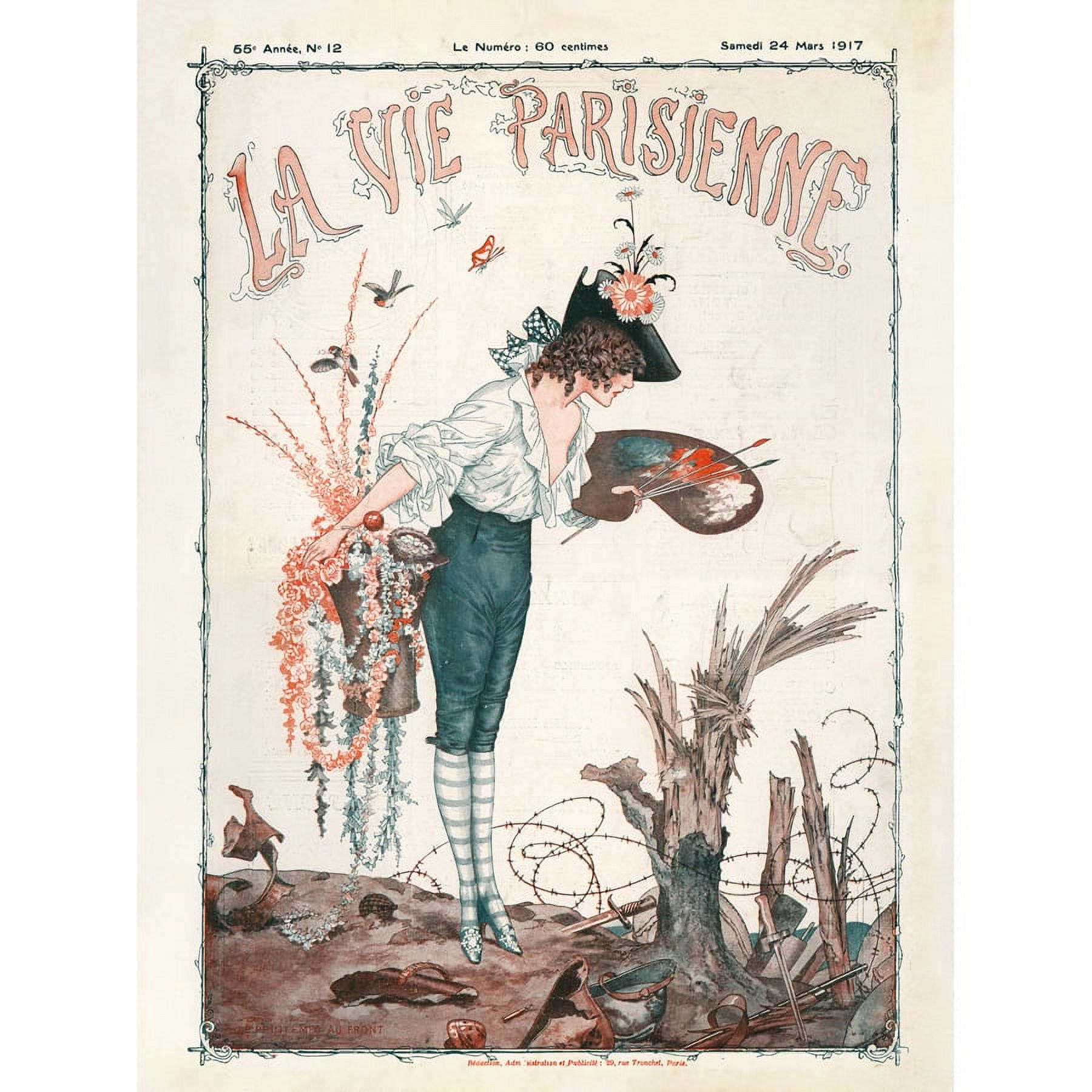Vintage French Fashion La Vie Parisienne Spring 1917 WW1 Trench ...