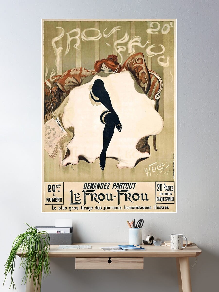 Vintage French Poster - Weiluc - Le Frou-Frou Poster Poster Wall Art ...