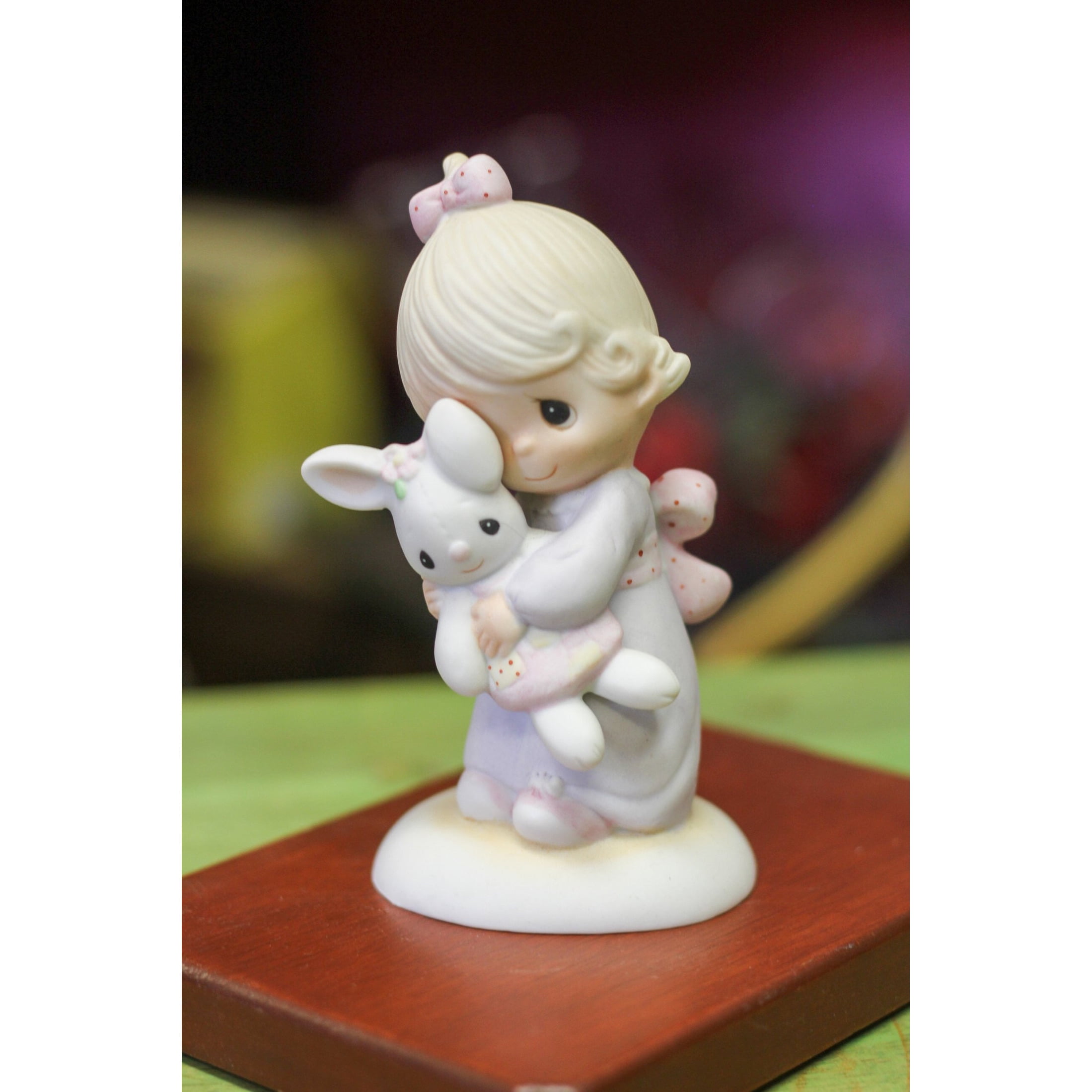 Vintage Frills Precious Moments 'Jesus Loves Me' Porcelain Figurine ...