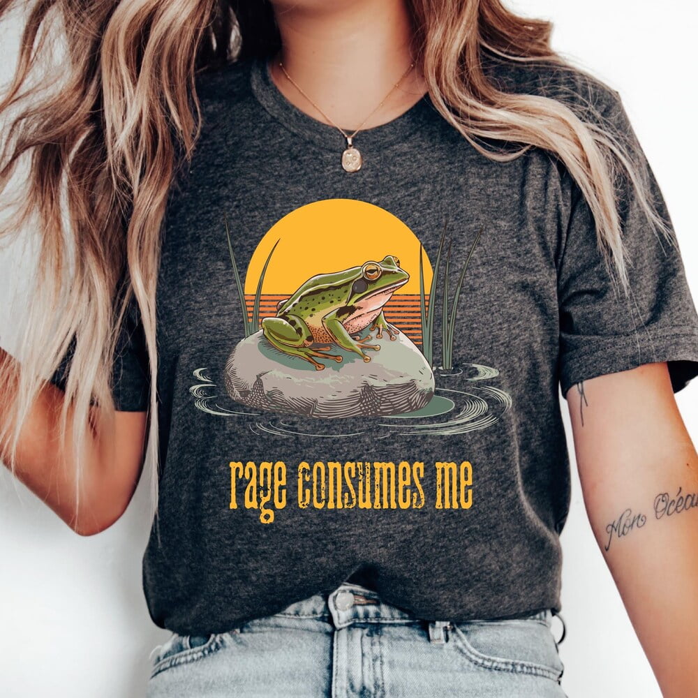 Vintage Frog Rage Consumes Me Funny Frog - Perfect Gifts For Everyone ...