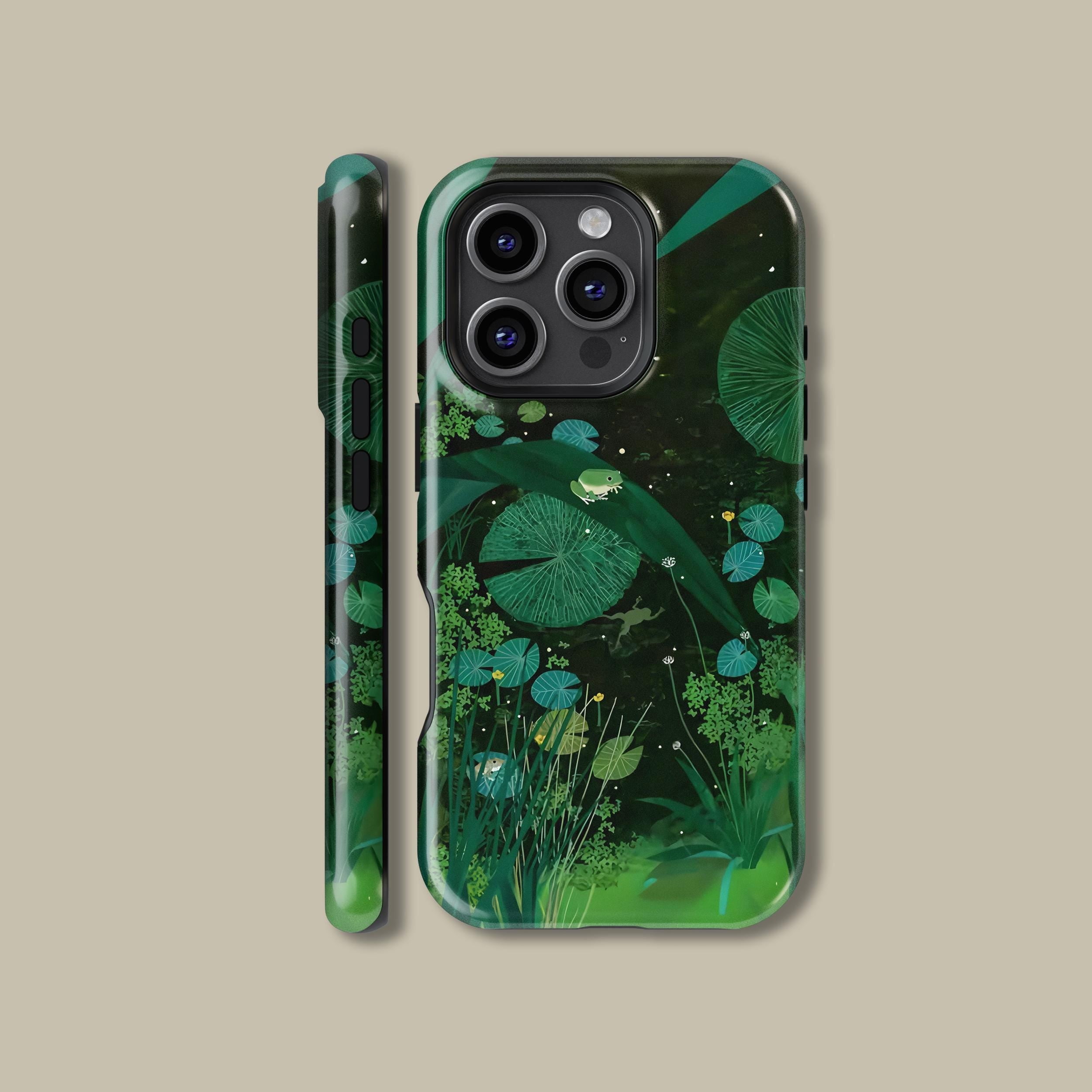 Vintage Frog in Pond Case for iPhone Samsung Cottagecore Toad - Walmart.com