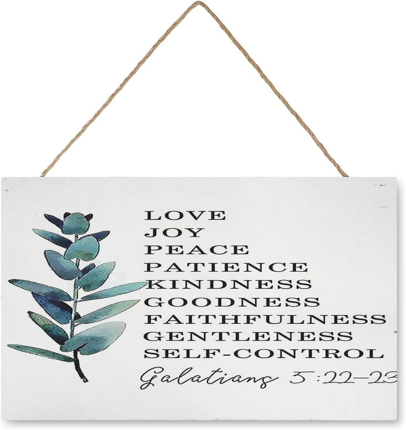 Vintage Fruit of The Spirit,Wood Signs Wall Decor Bible Verse Love Joy ...