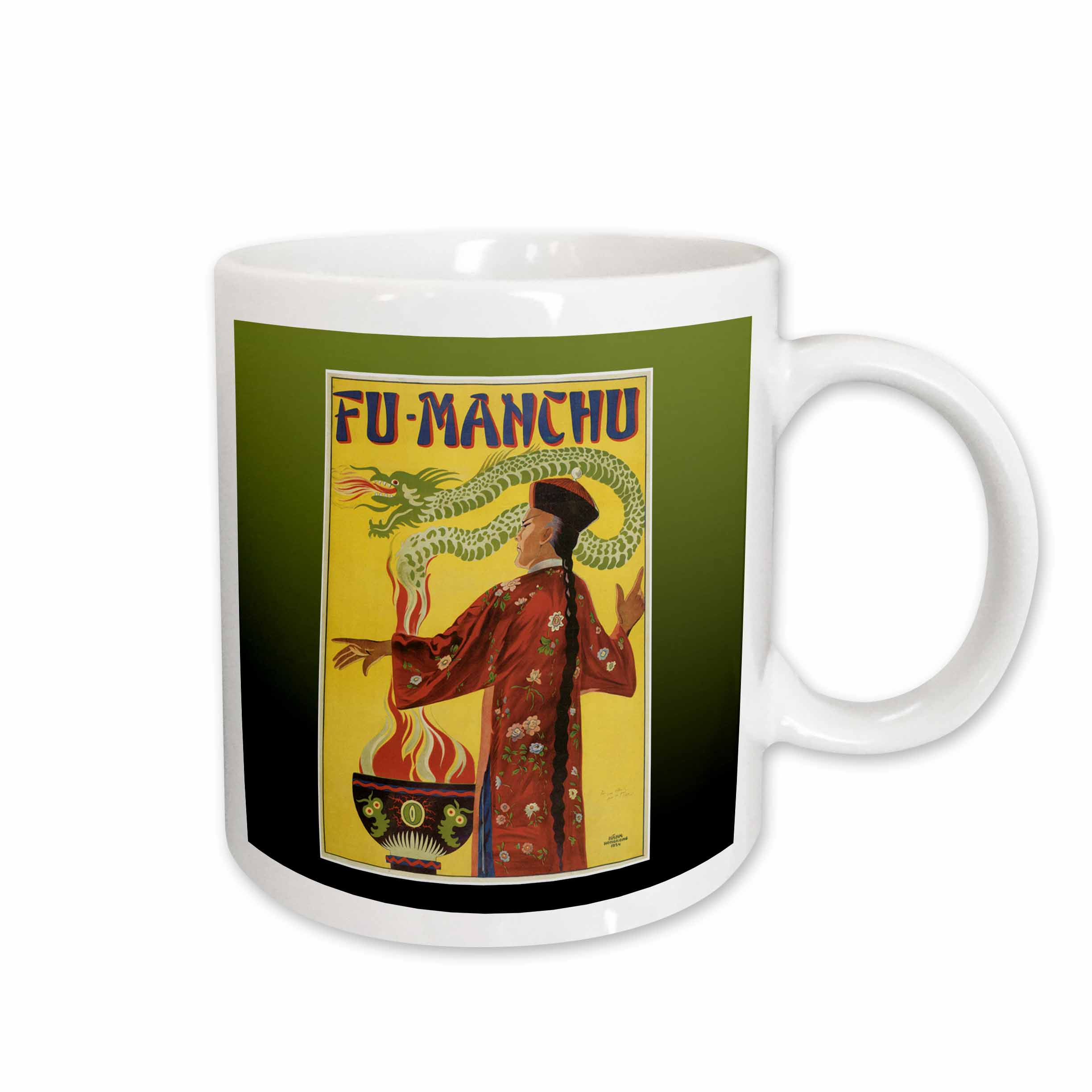 Vintage Fu-Manchu Chinese Magician Advertising Poster 15oz Mug mug ...