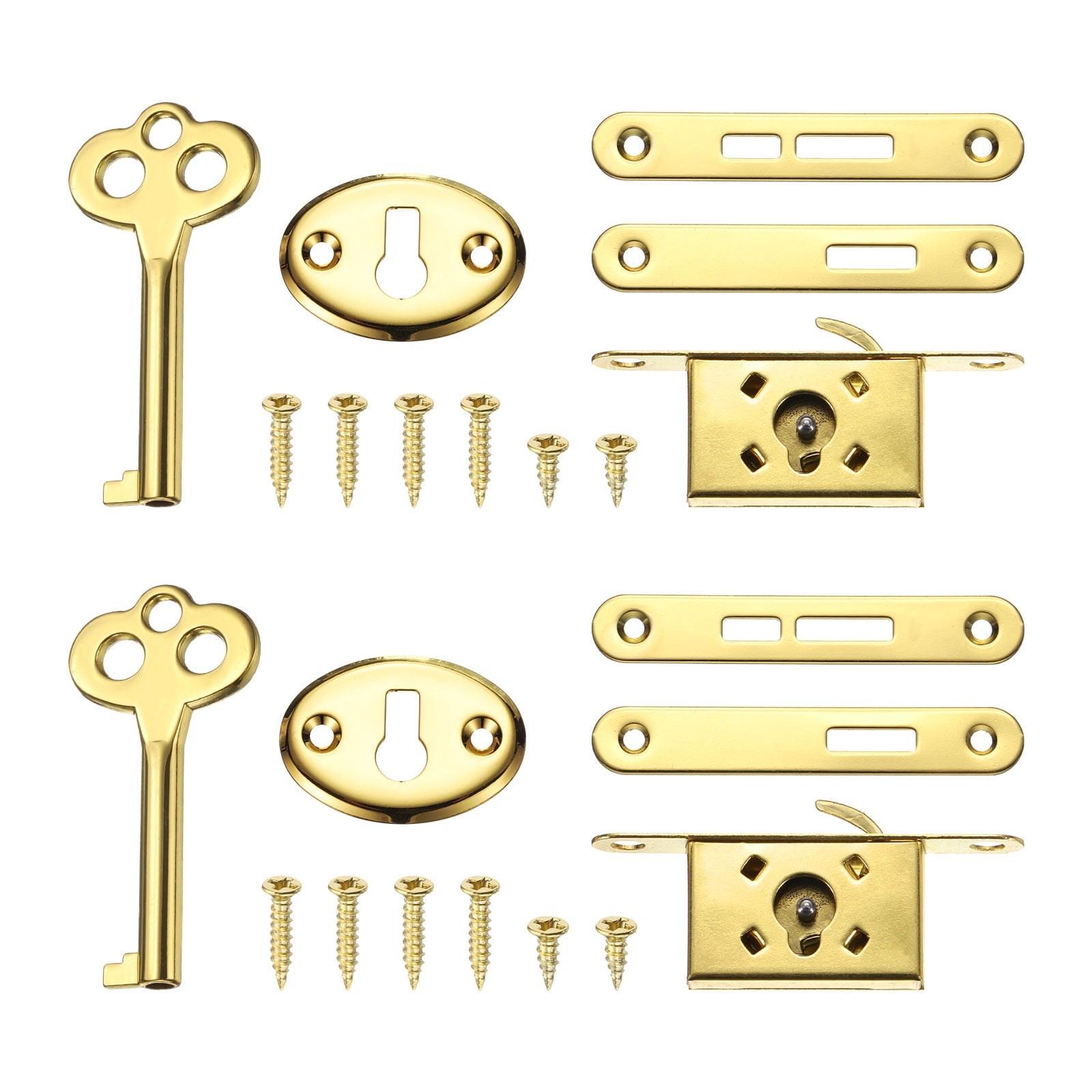 Vintage Full Mortise Mini Locks with Key Set of 2, Mini Lock ...