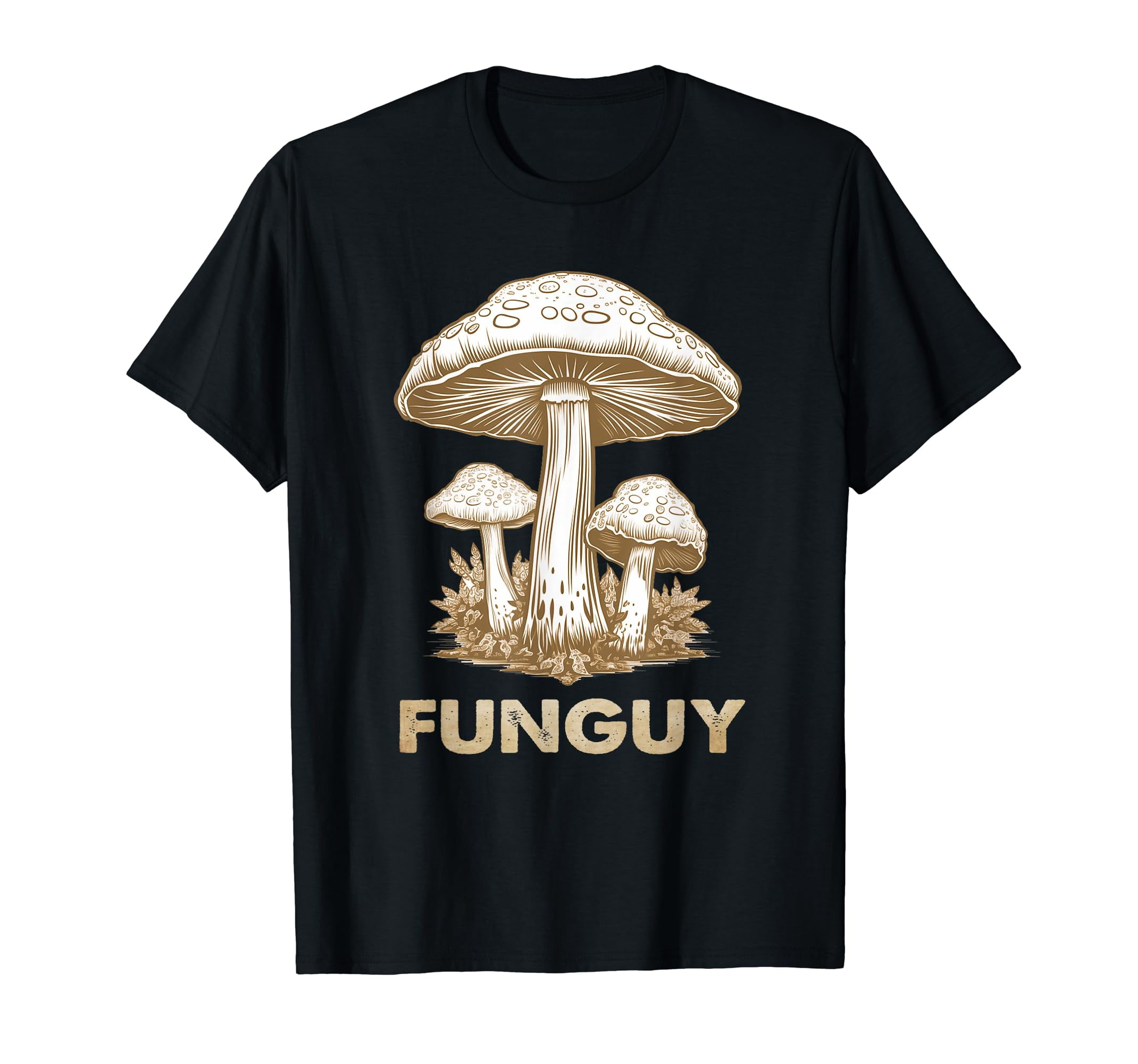Vintage Funny Guy Funguy Funny Fungi Fungus Mushroom Men T-Shirt ...