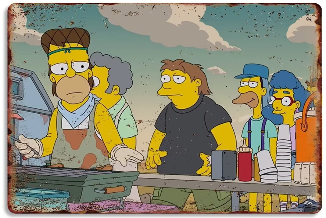 Vintage Funny Simpson Poster Metal Sign The Simpsons Tin Signs Retro ...