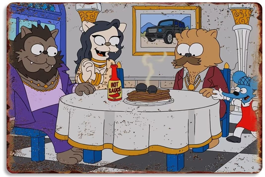 Vintage Funny Simpson Tin Sign The Simpsons Metal Poster Retro Plaque ...