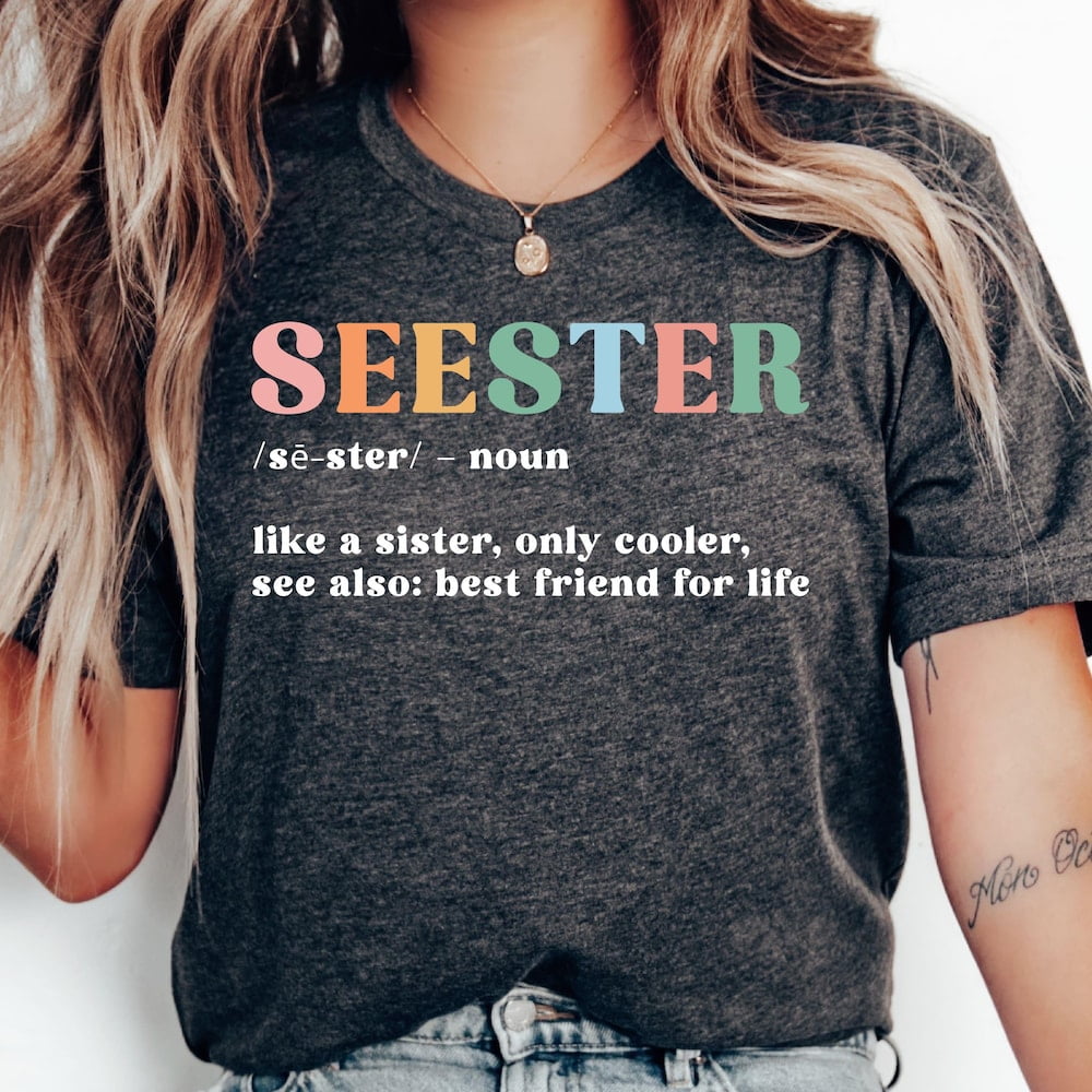 Vintage Funny Sister Definition Seester Noun Best Sister Gift Bff ...