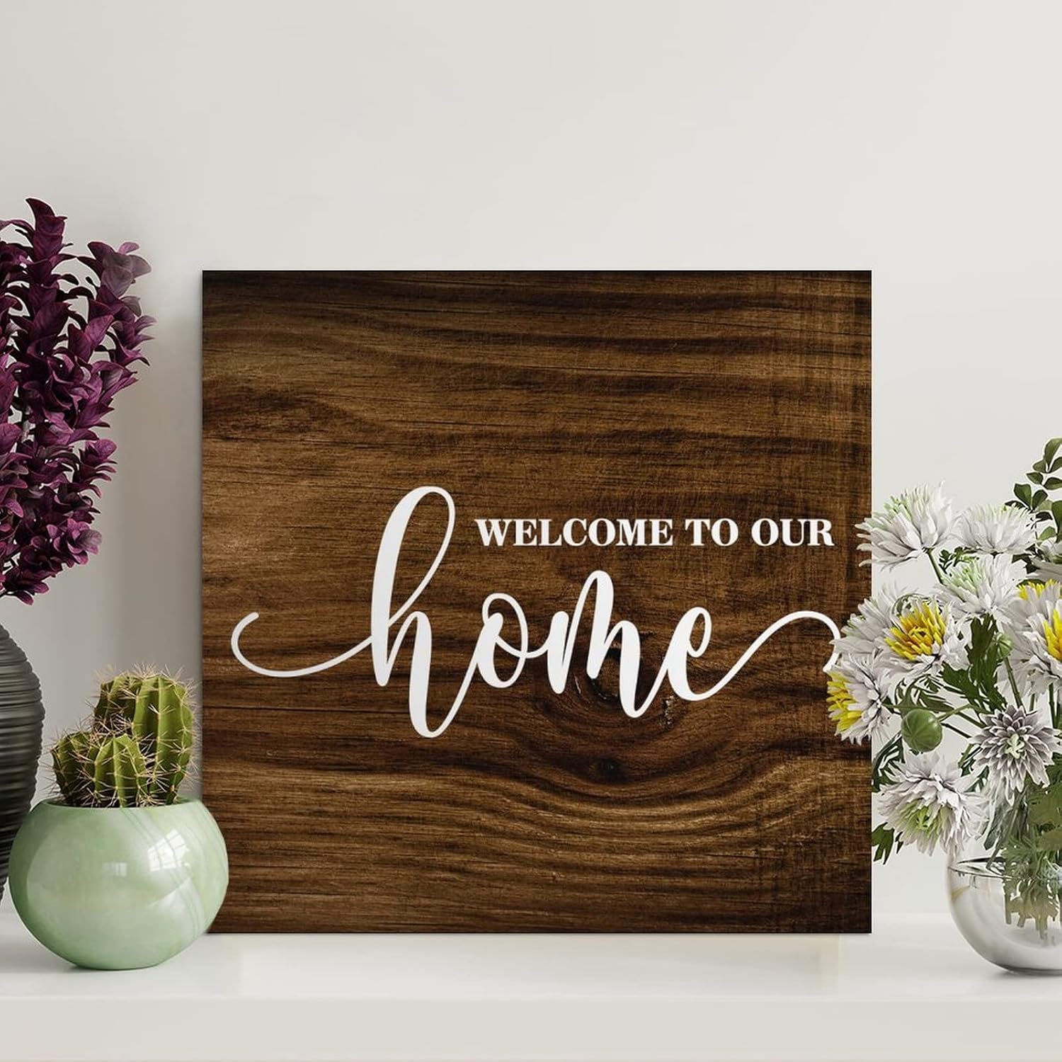 Vintage Funny Wooden Pallet Sign Welcome To Our Home Wall Sign With ...