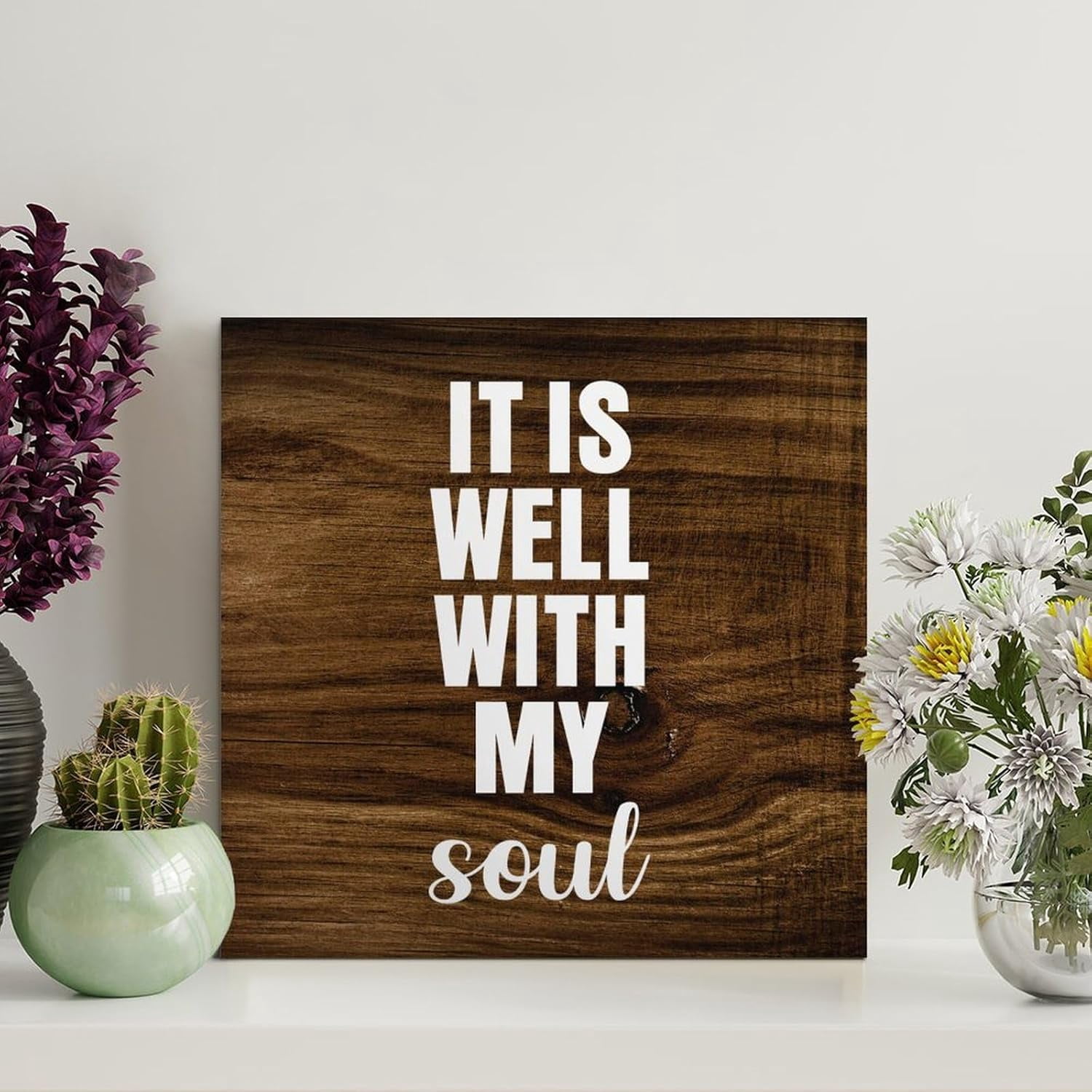 Vintage Funny Wooden Pallet Sign It Is Well With My Soul Wood Signs ...