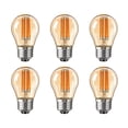 Vintage G45 Edison Led Light Bulb E26 4W Filament Ball Lamp Warm White ...