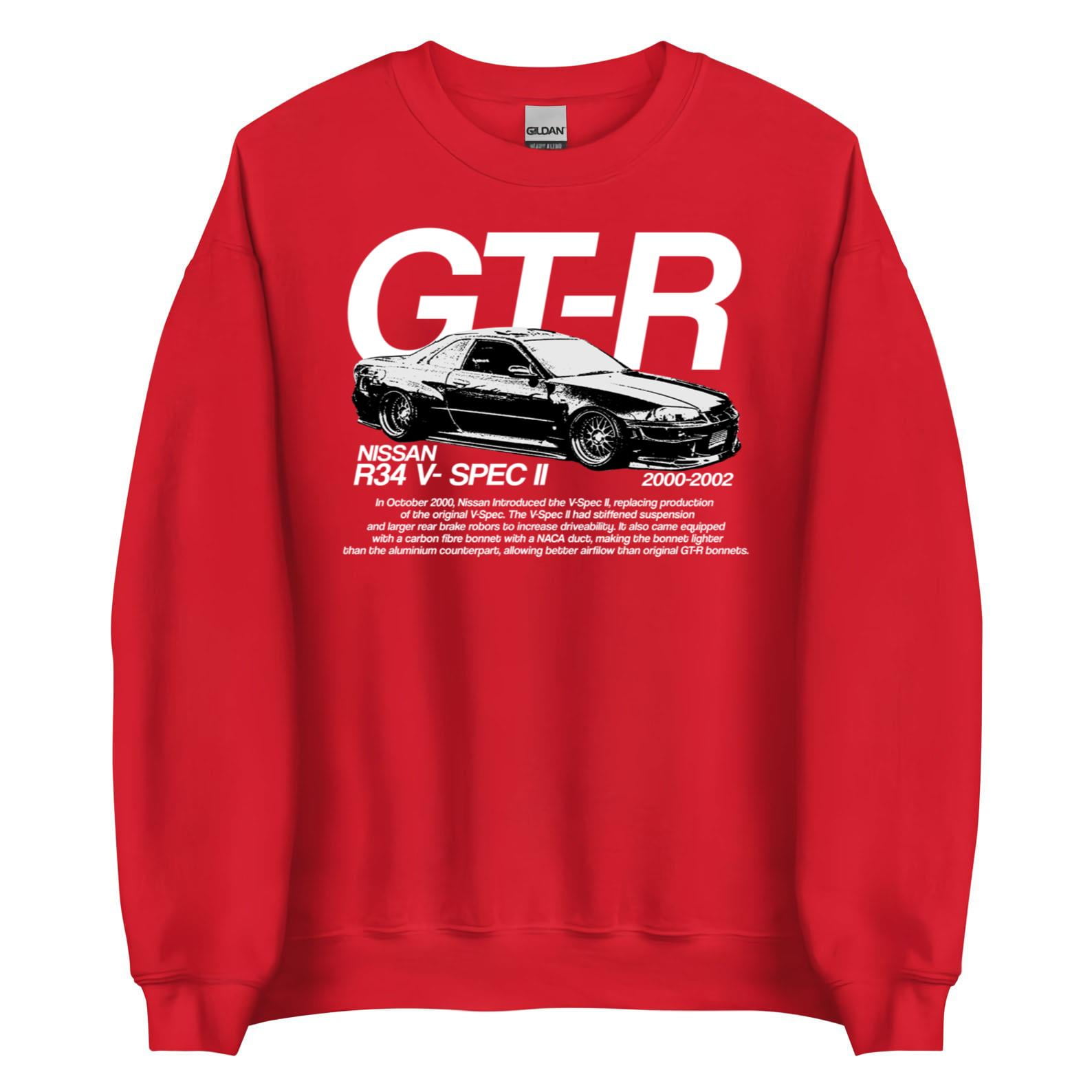 Vintage GTR R34 V-SPEC II Nissan Racing T-Shirt, 90's Racing Streetwear ...