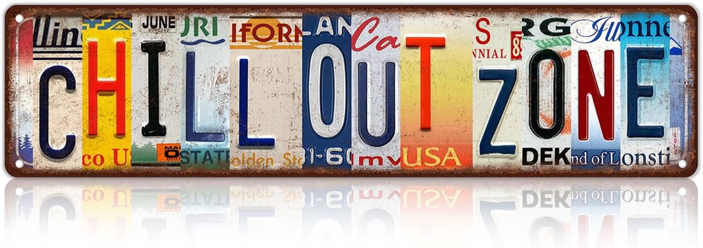 Vintage Game Room Metal Tin Signs Street Signs Man cave Home Wall Decor ...